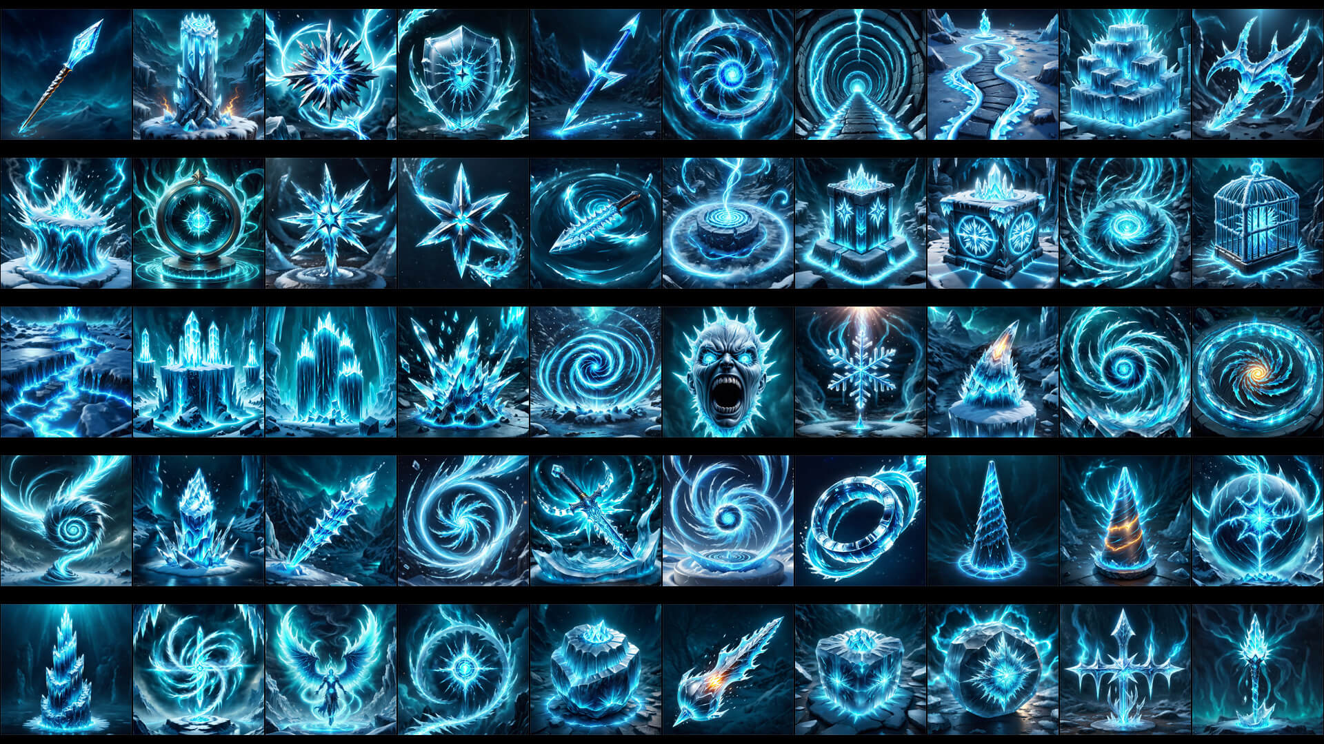 Realistic Magic Spell Icons Mega Bundle2 - 2D Game Asset by AIgameicons