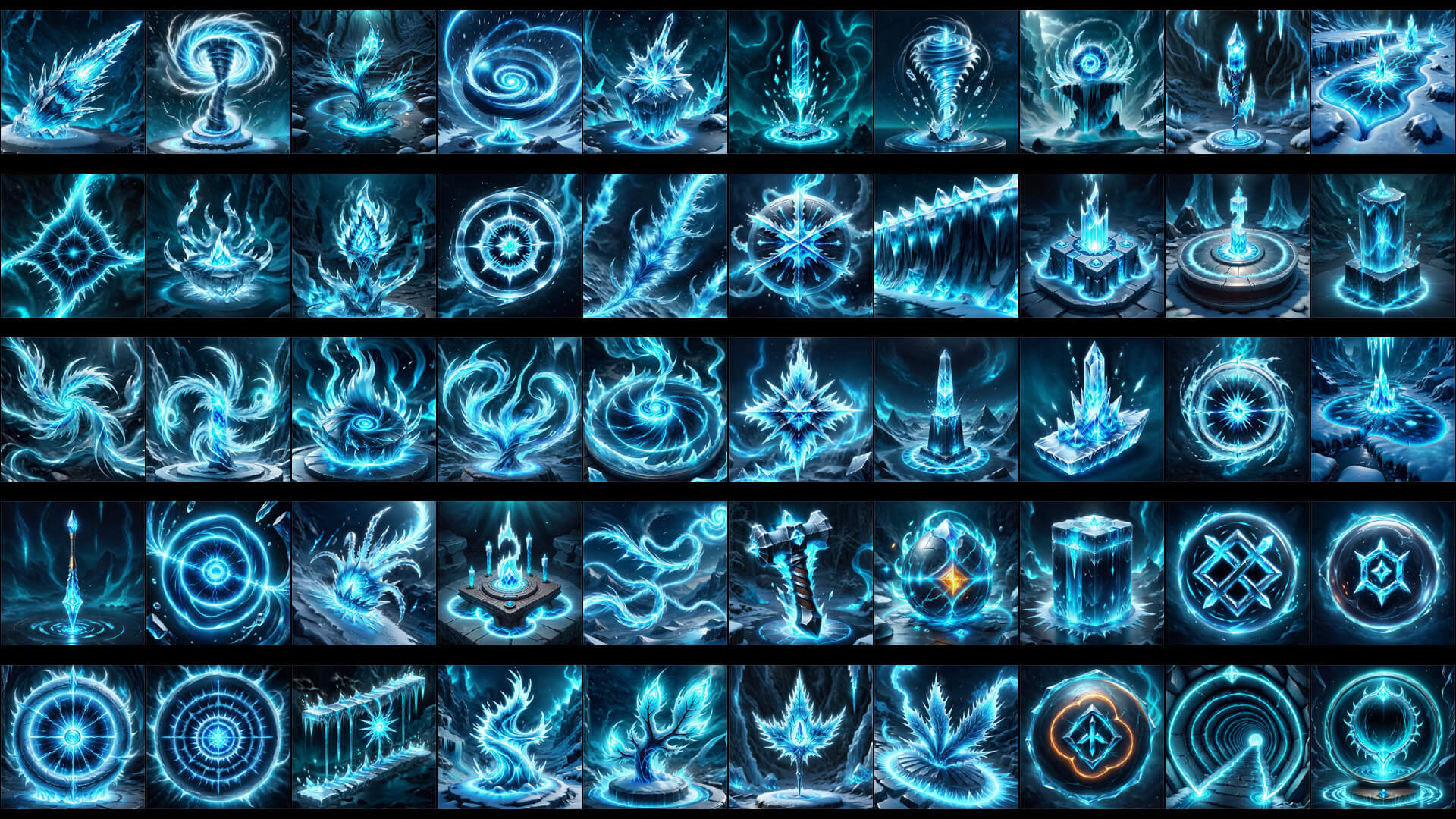 Realistic Magic Spell Icons Mega Bundle2 - 2D Game Asset by AIgameicons