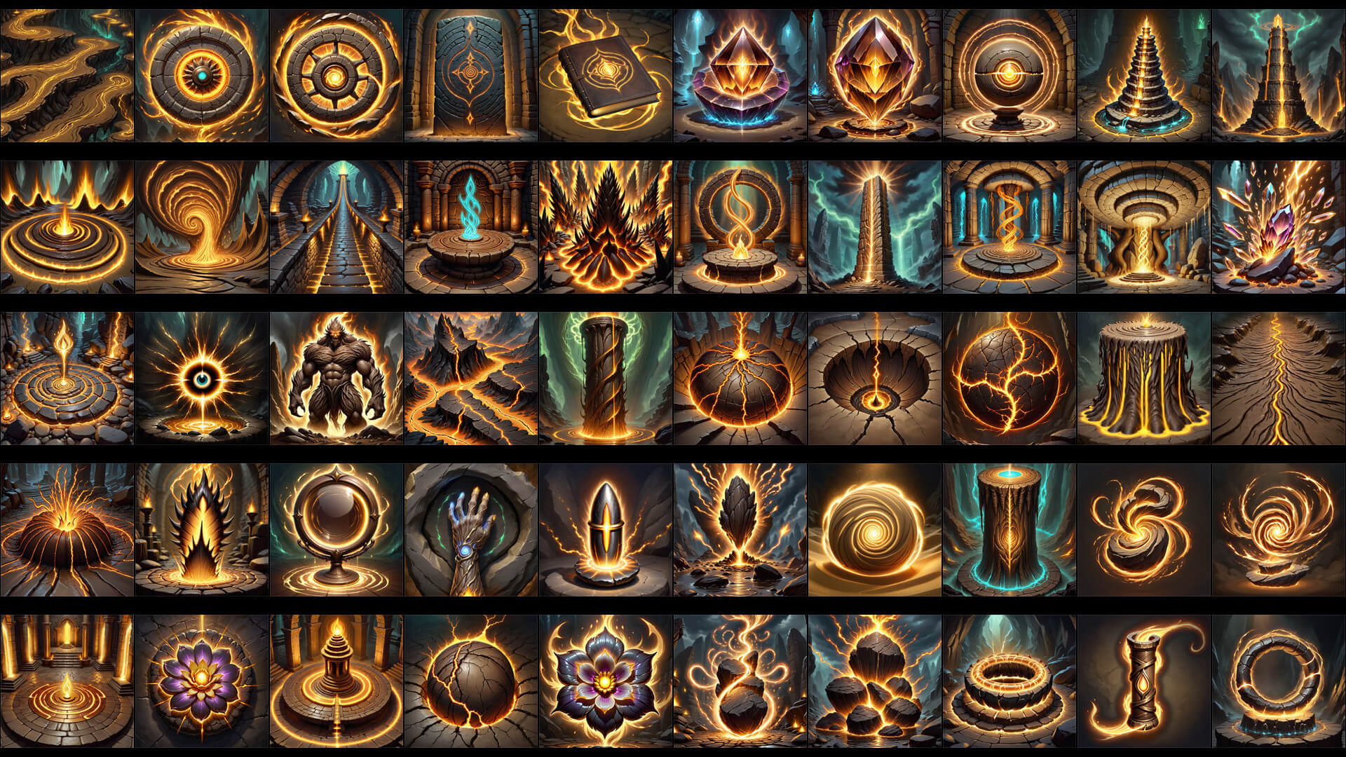Realistic Magic Spell Icons Mega Bundle2 - 2D Game Asset by AIgameicons