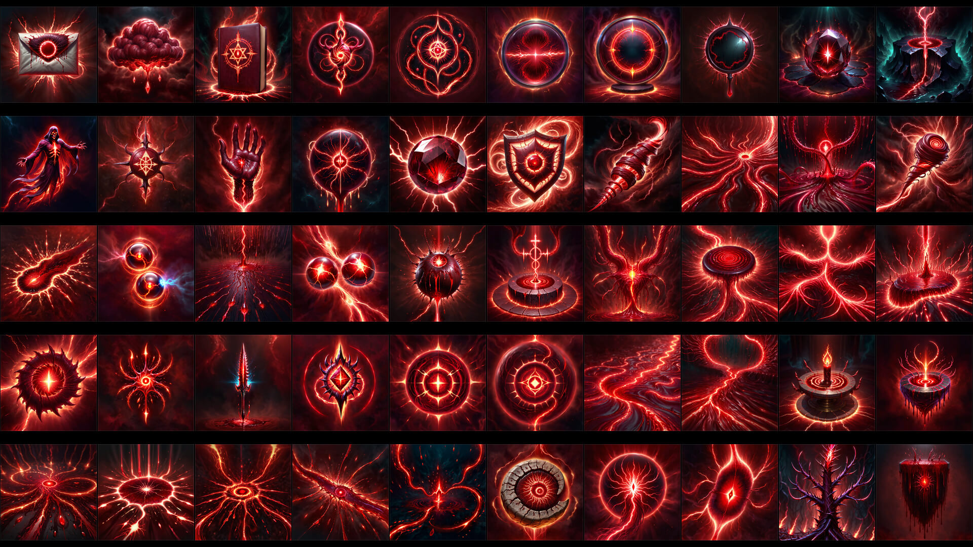 Realistic Magic Spell Icons Mega Bundle2 - 2D Game Asset by AIgameicons