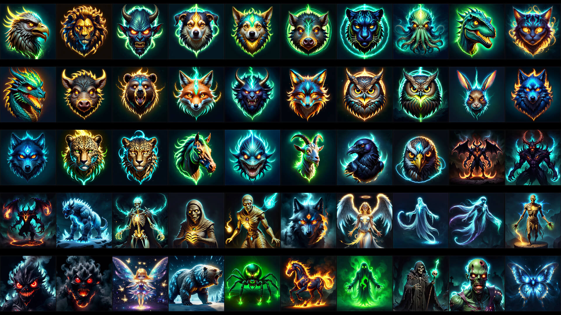 Realistic Magic Spell Icons Mega Bundle2 - 2D Game Asset by AIgameicons