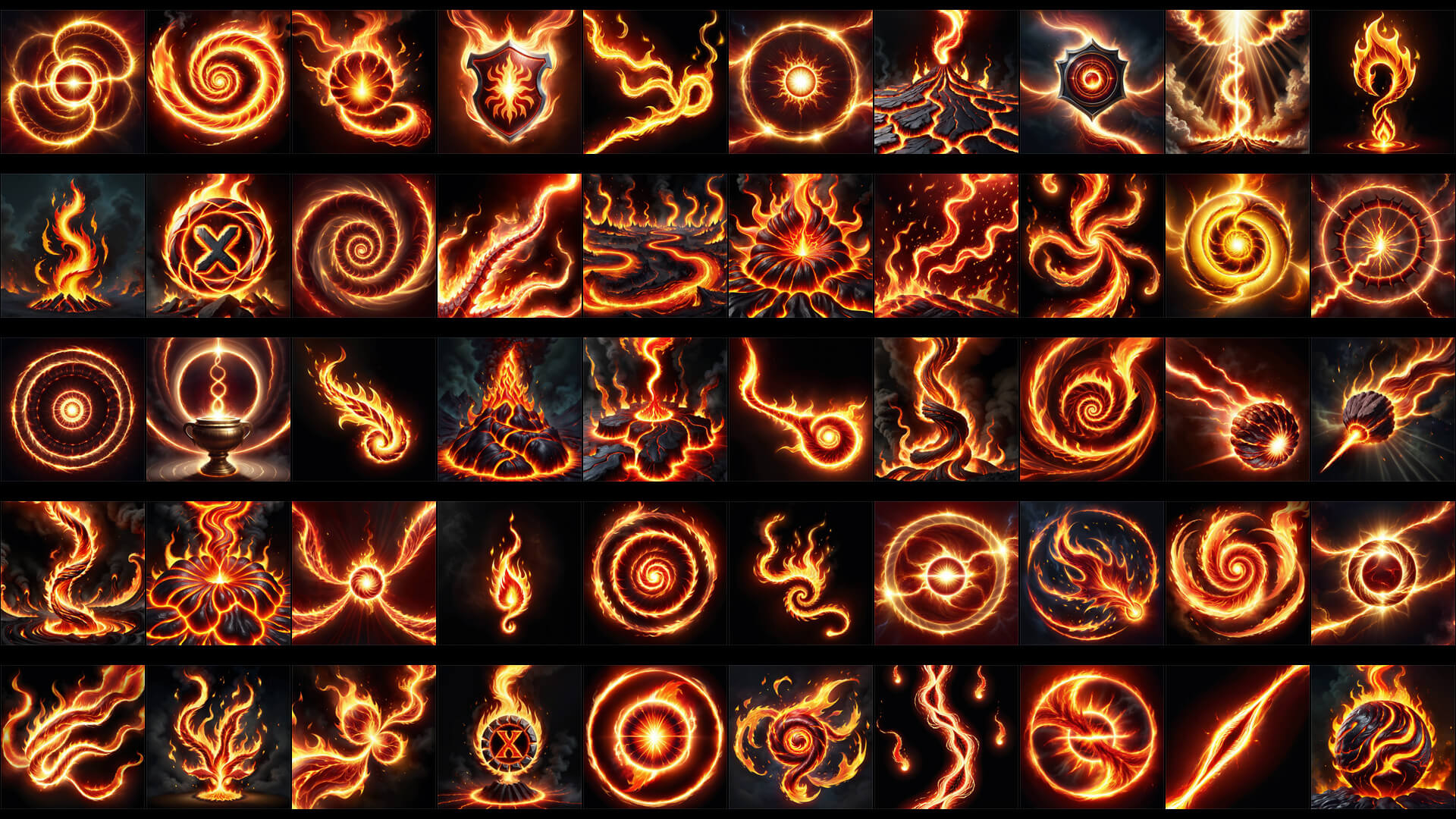 Realistic Magic Spell Icons Mega Bundle3 - 2D Game Asset by AIgameicons