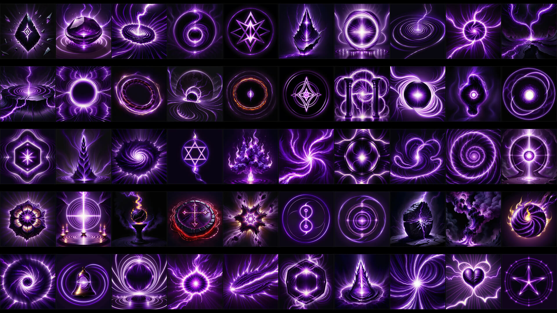 Realistic Magic Spell Icons Mega Bundle3 - 2D Game Asset by AIgameicons