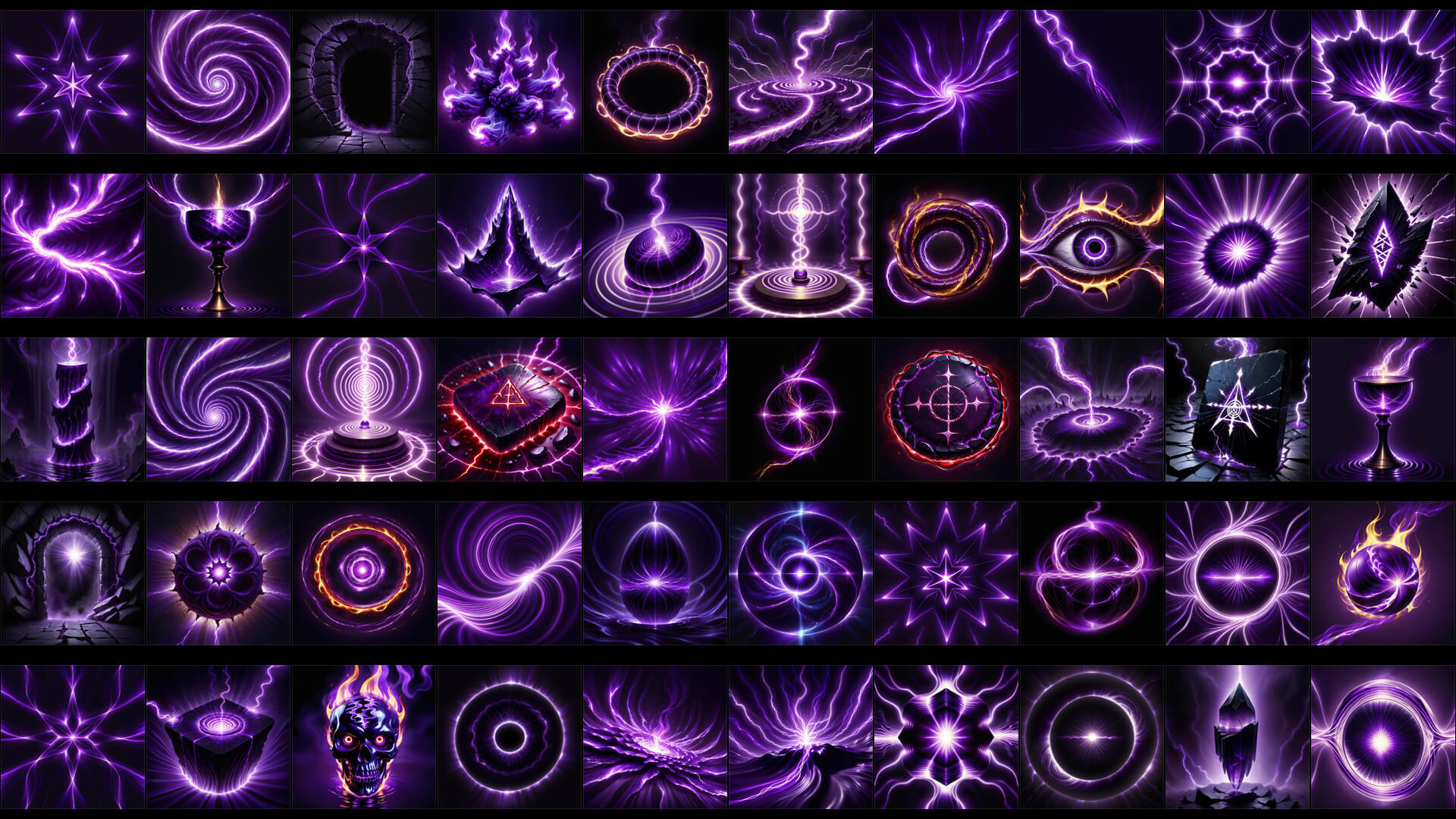 Realistic Magic Spell Icons Mega Bundle3 - 2D Game Asset by AIgameicons