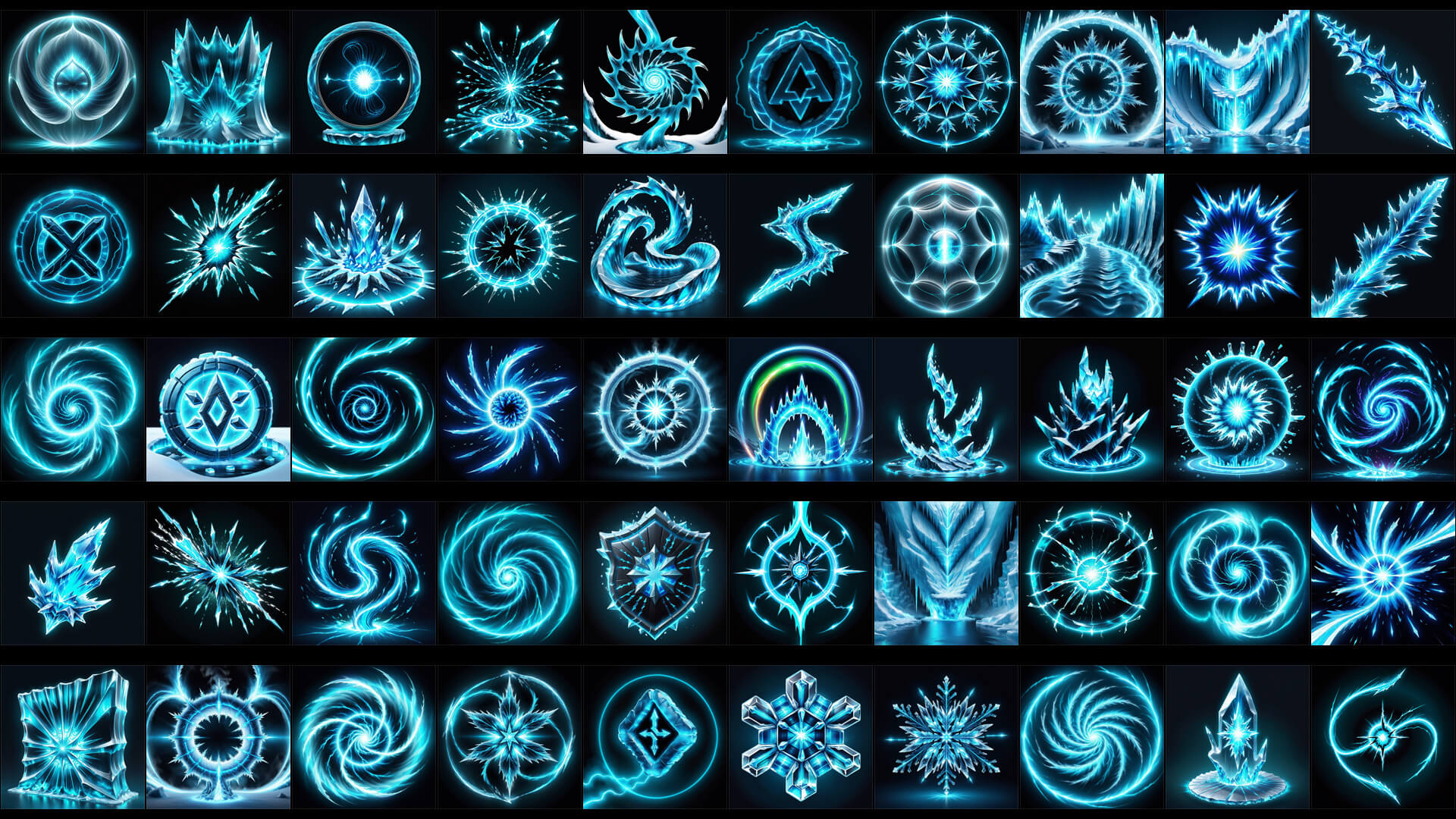 Realistic Magic Spell Icons Mega Bundle3 - 2D Game Asset by AIgameicons