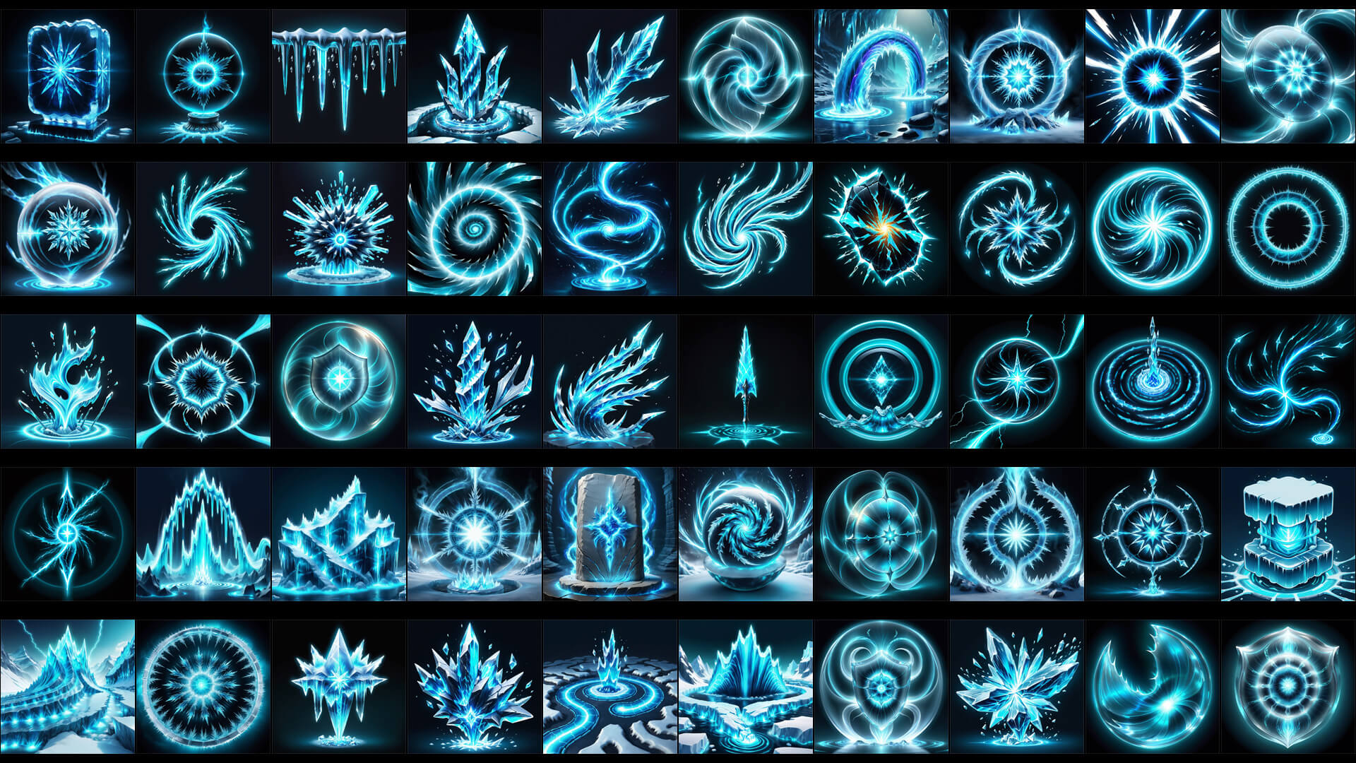 Realistic Magic Spell Icons Mega Bundle3 - 2D Game Asset by AIgameicons