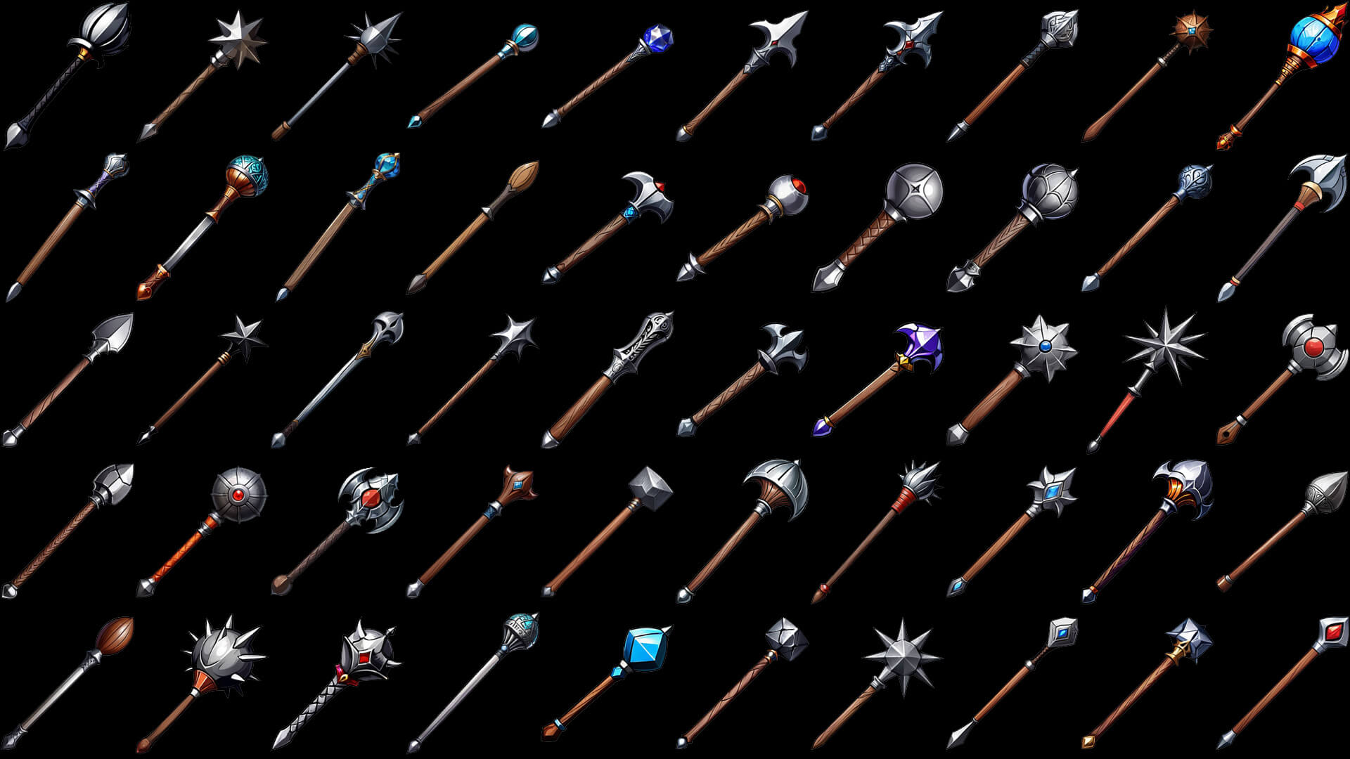 Weapon Icons Bundle2 - 2D Game Asset by AIgameicons