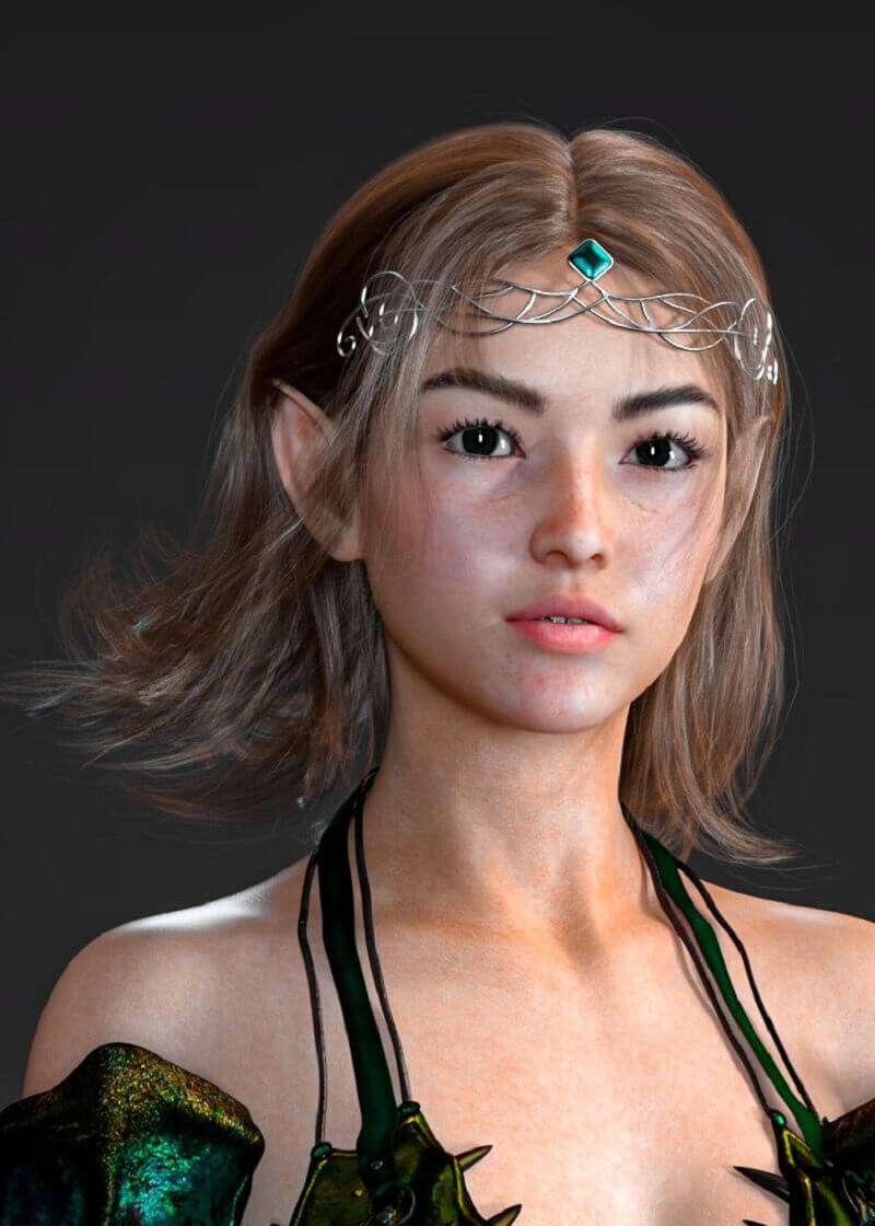 Alice Genades for G8F 3D Render, Digital Art by ailyaflrn