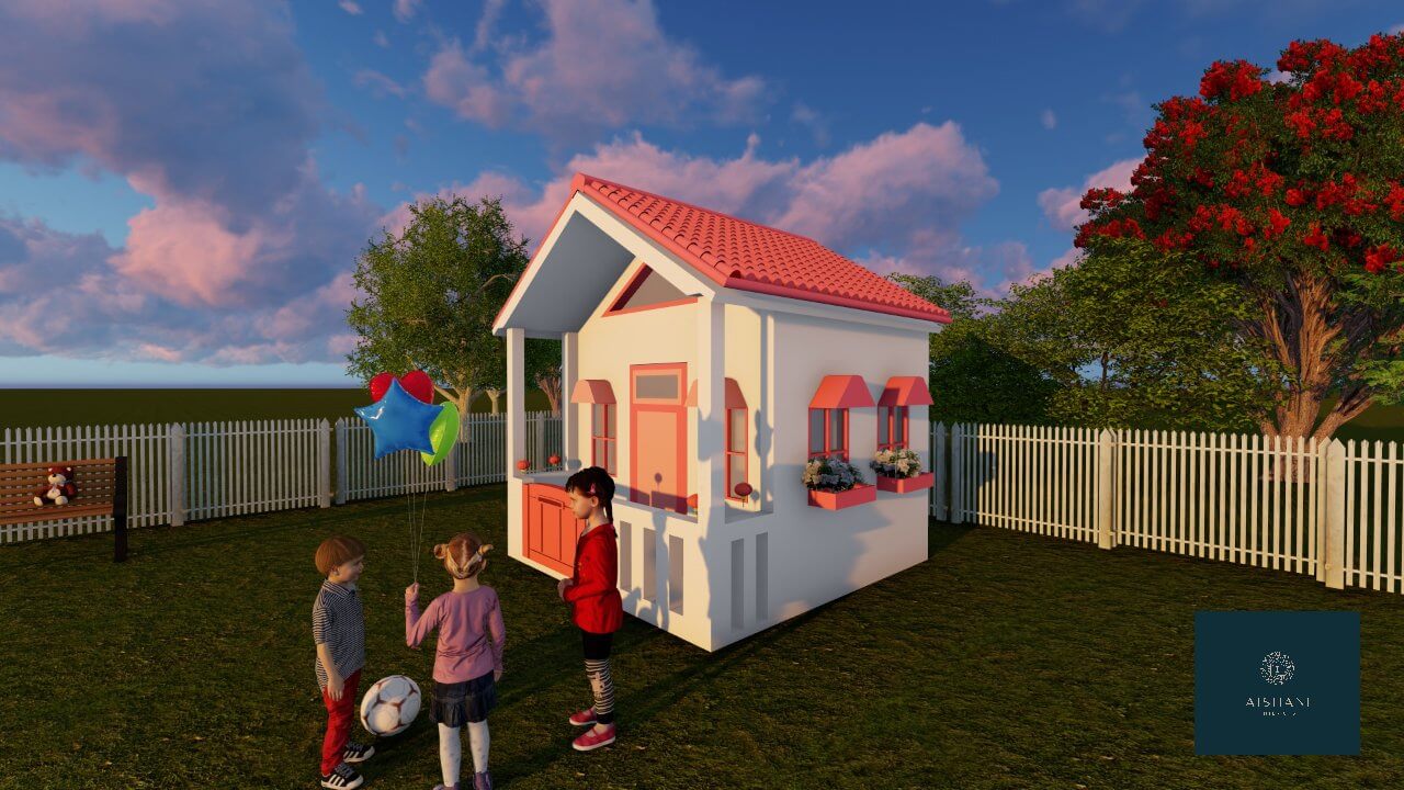 KIDS PLAY HOUSE 3D Render, Digital Art by aishani_interiors