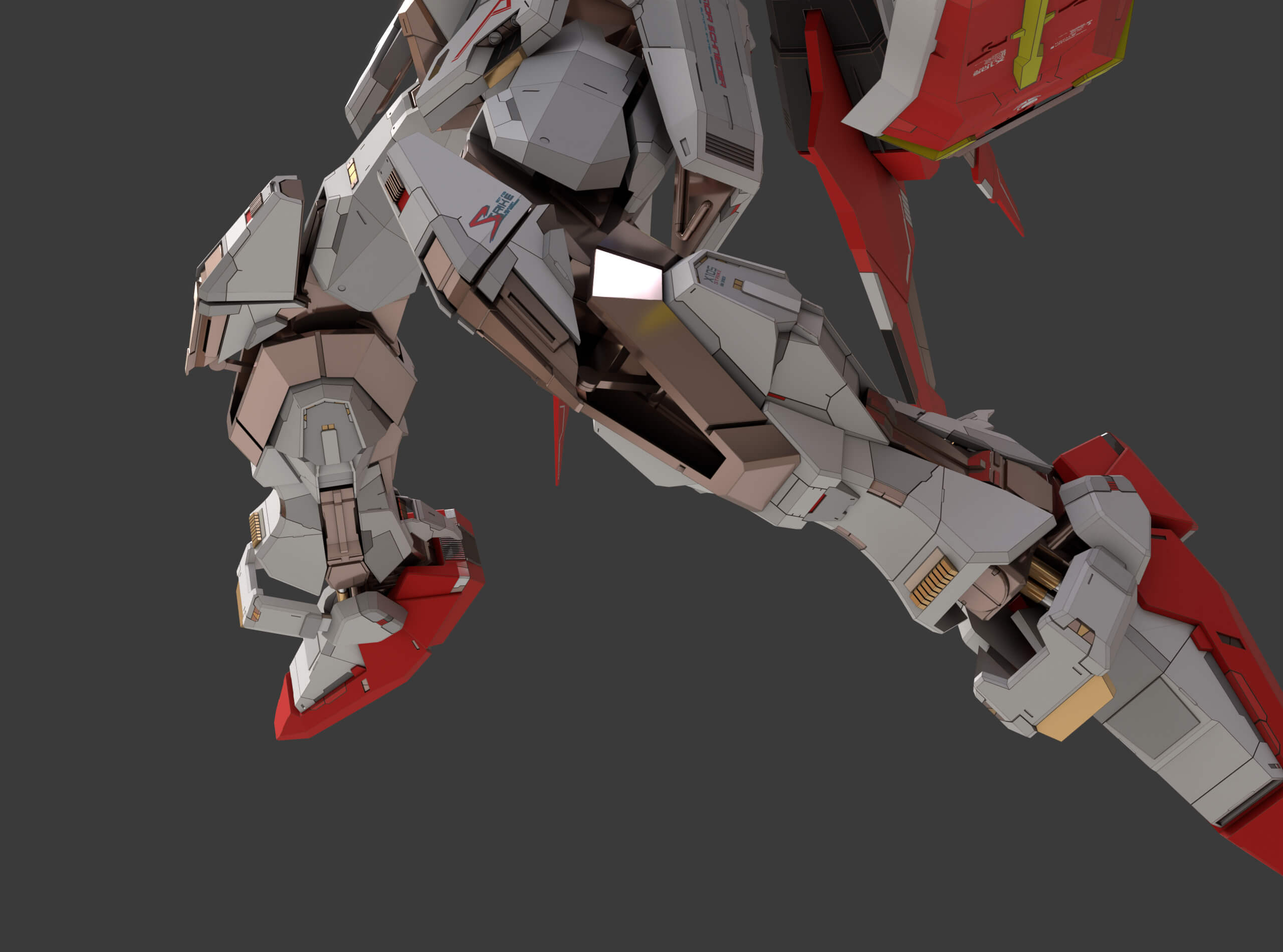 Aile Strike Gundam Remake - Rigged 3D Model by Akbar_Indra
