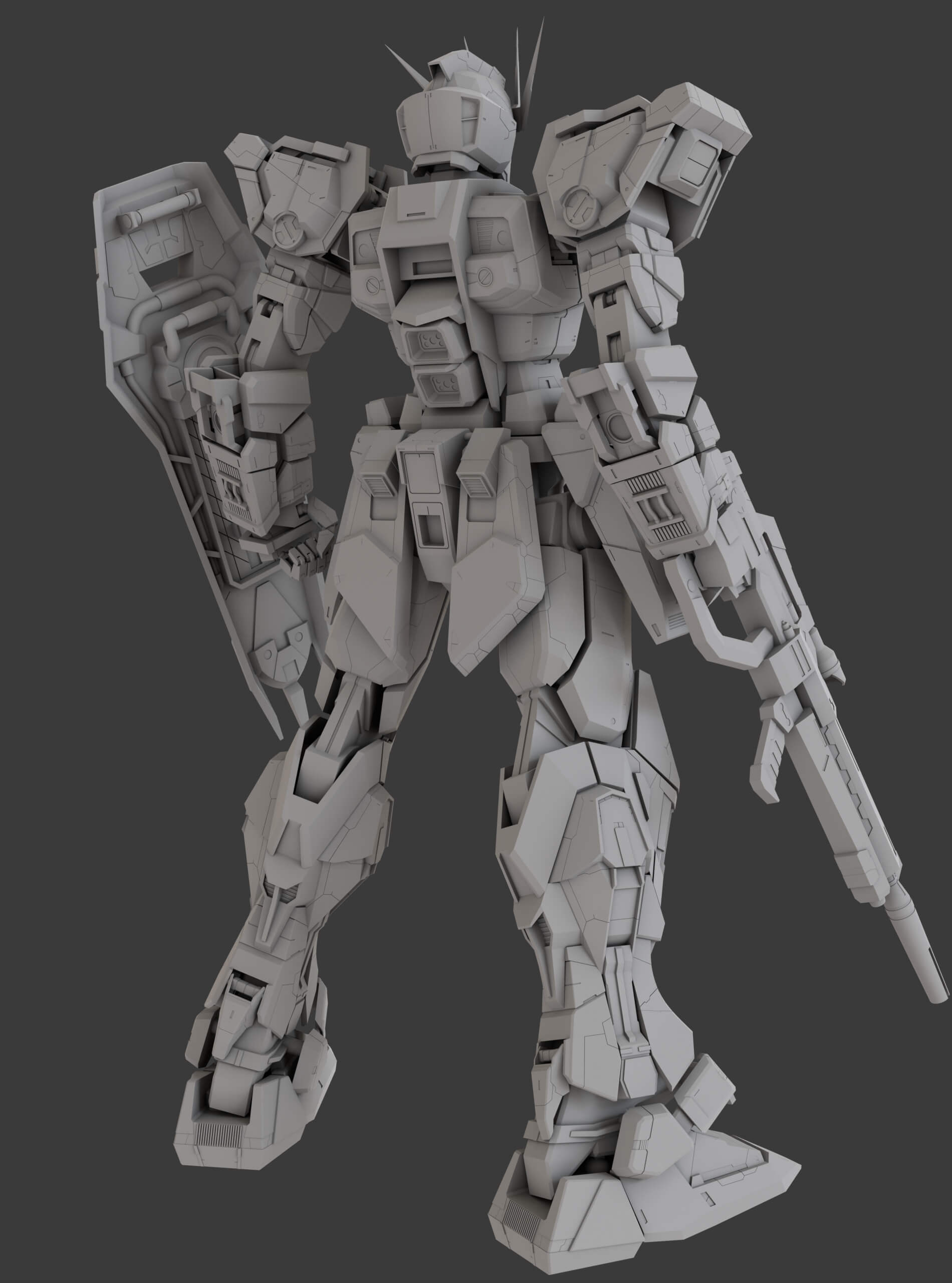 Aile Strike Gundam Remake - Rigged 3D Model by Akbar_Indra