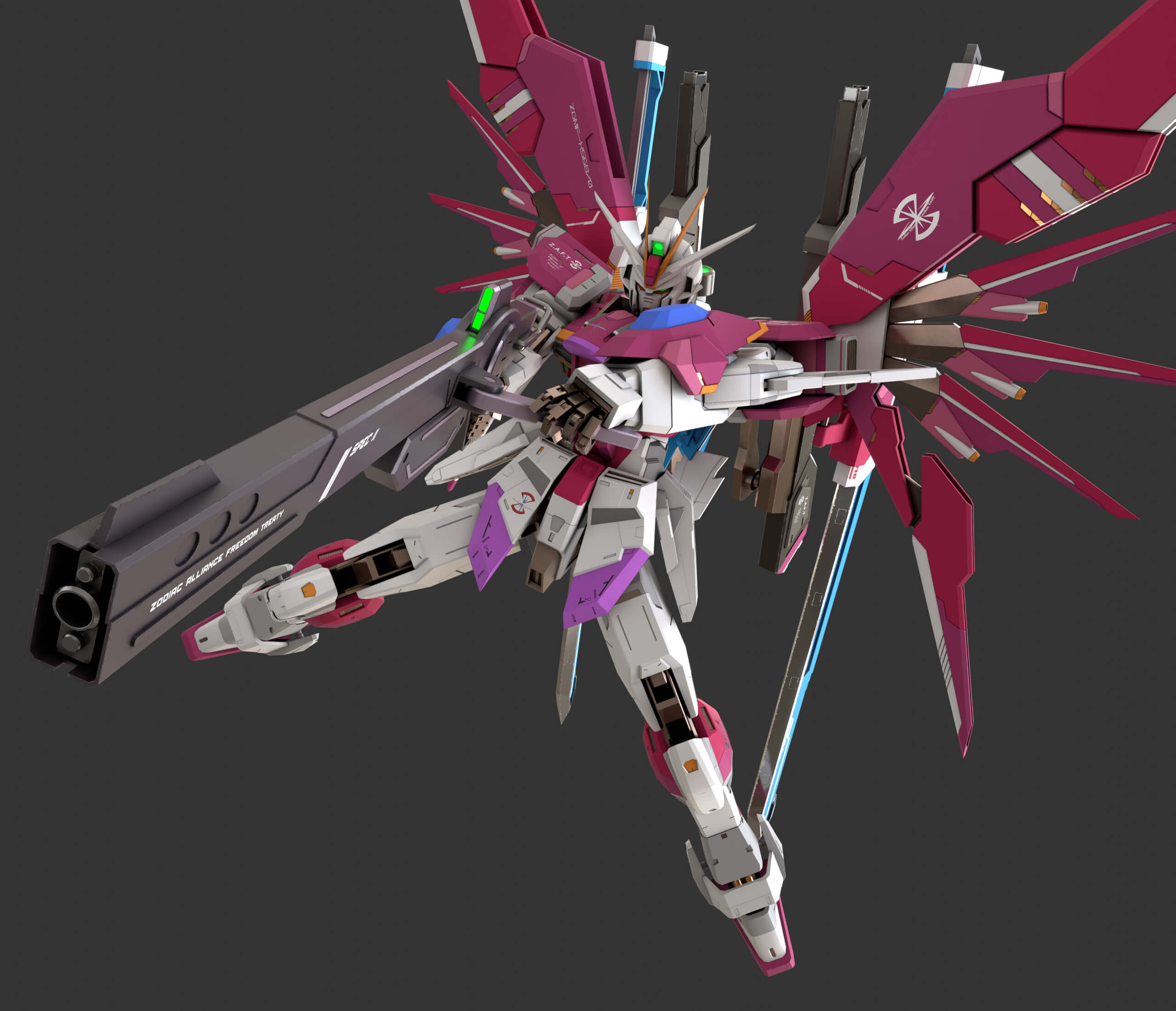 Destiny Impulse Gundam - 3D Model by Akbar_Indra