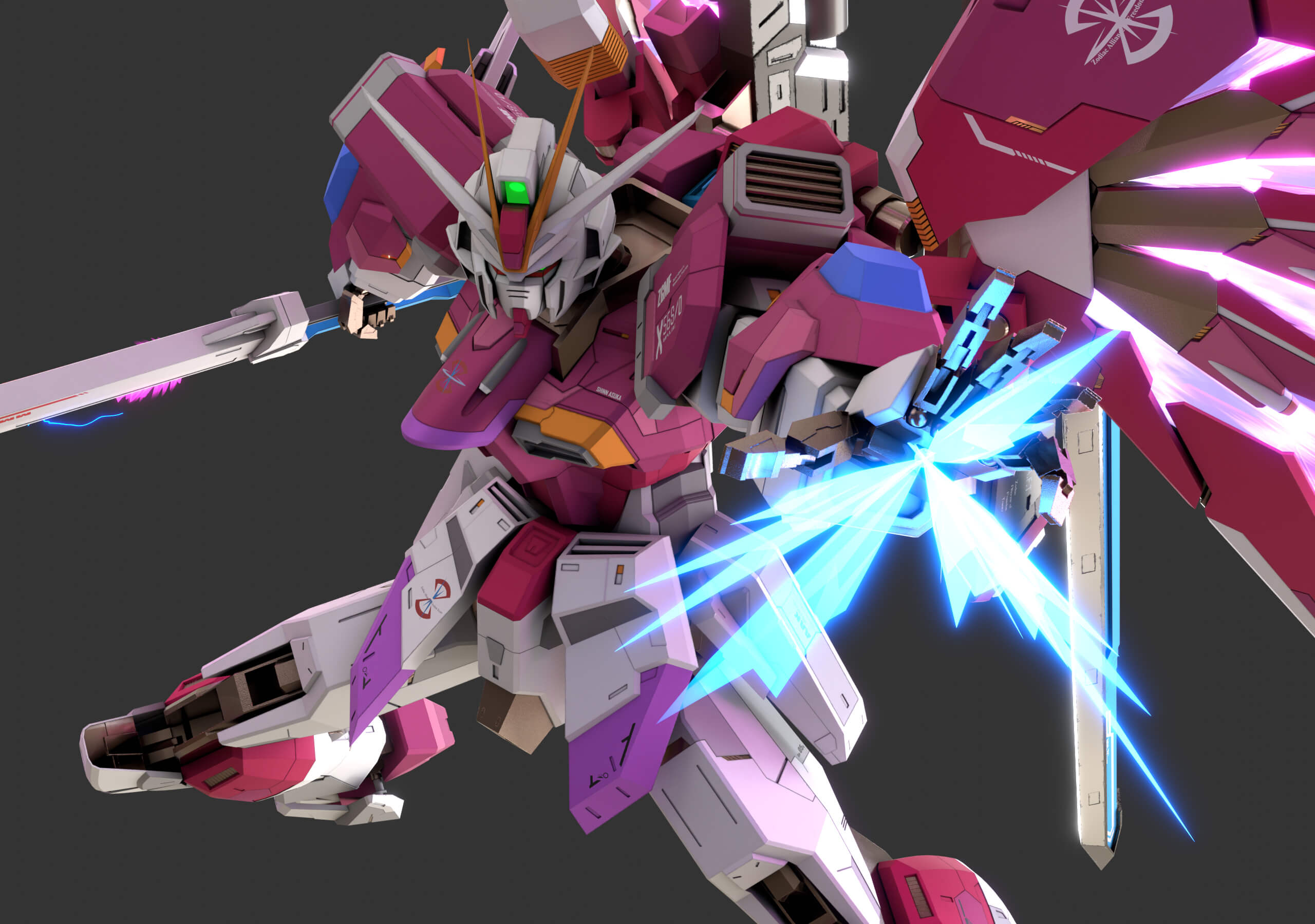 Destiny Impulse Gundam - 3D Model by Akbar_Indra
