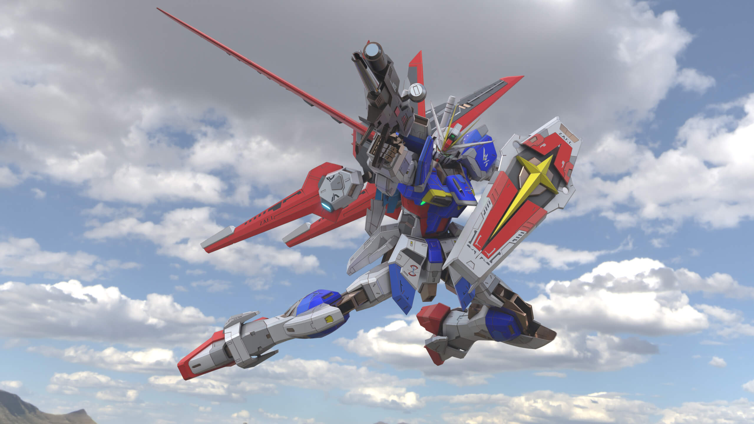 Force Impulse & Sword Impulse Gundam Bundle - Rigged 3D Model by Akbar ...