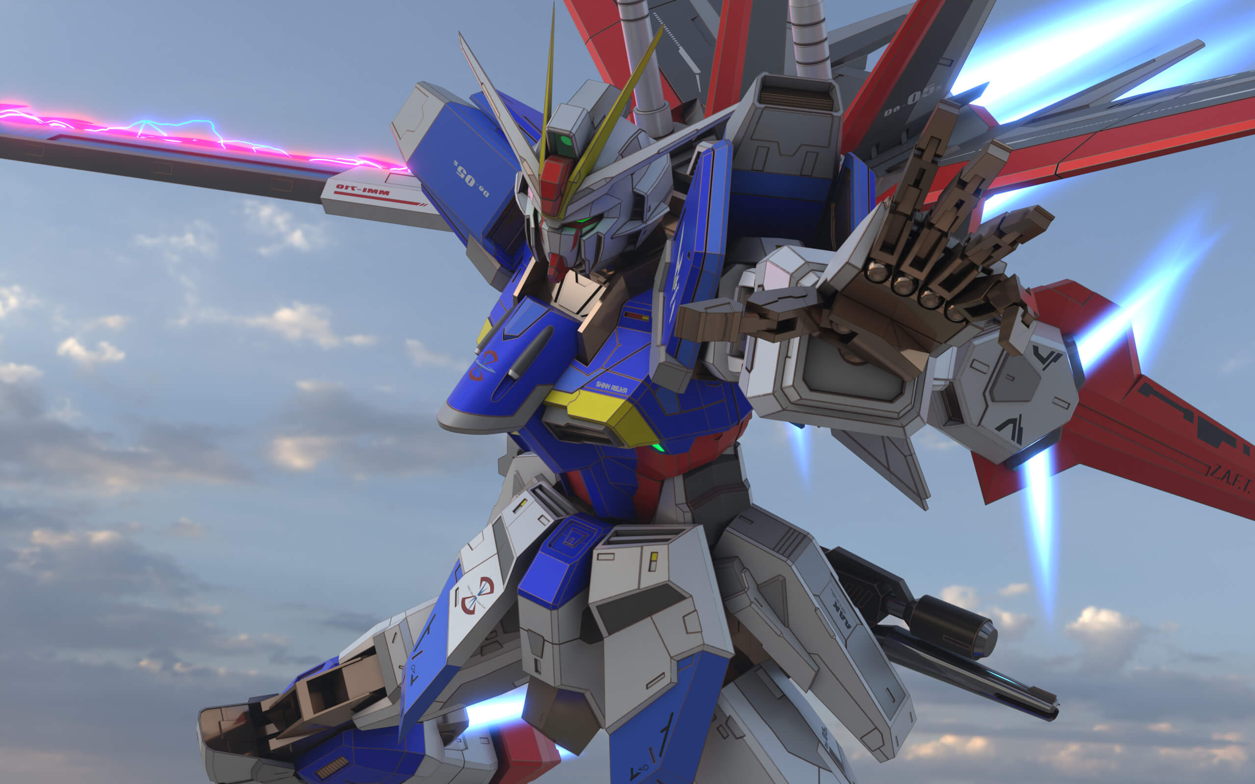 Force Impulse & Sword Impulse Gundam Bundle - Rigged 3D Model by Akbar ...
