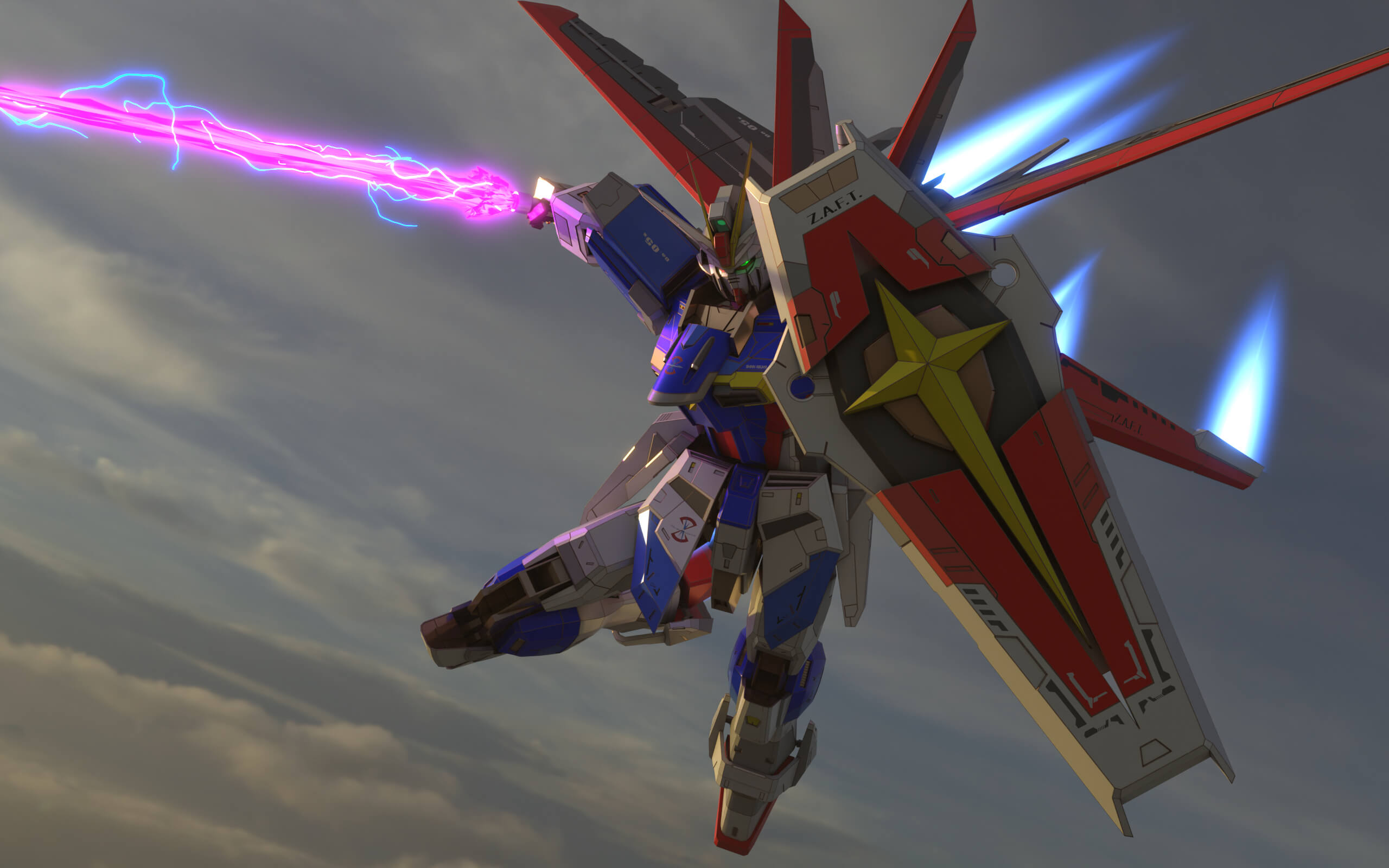Force Impulse & Sword Impulse Gundam Bundle - Rigged 3D Model by Akbar ...