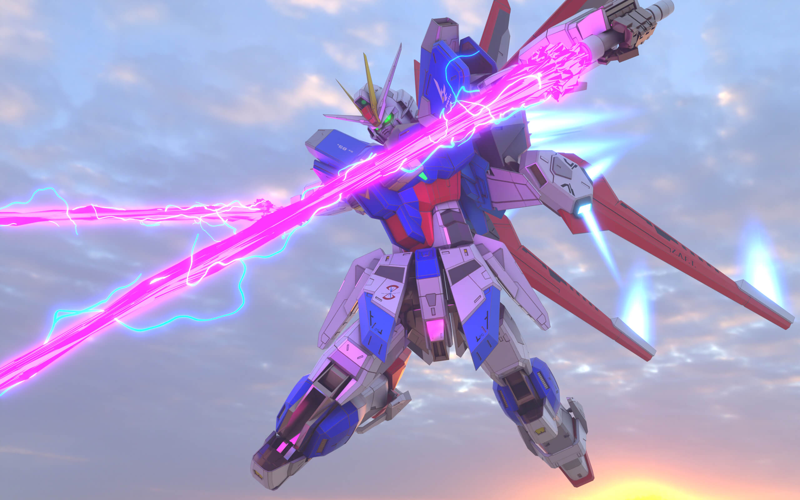 Force Impulse & Sword Impulse Gundam Bundle - Rigged 3D Model by Akbar ...