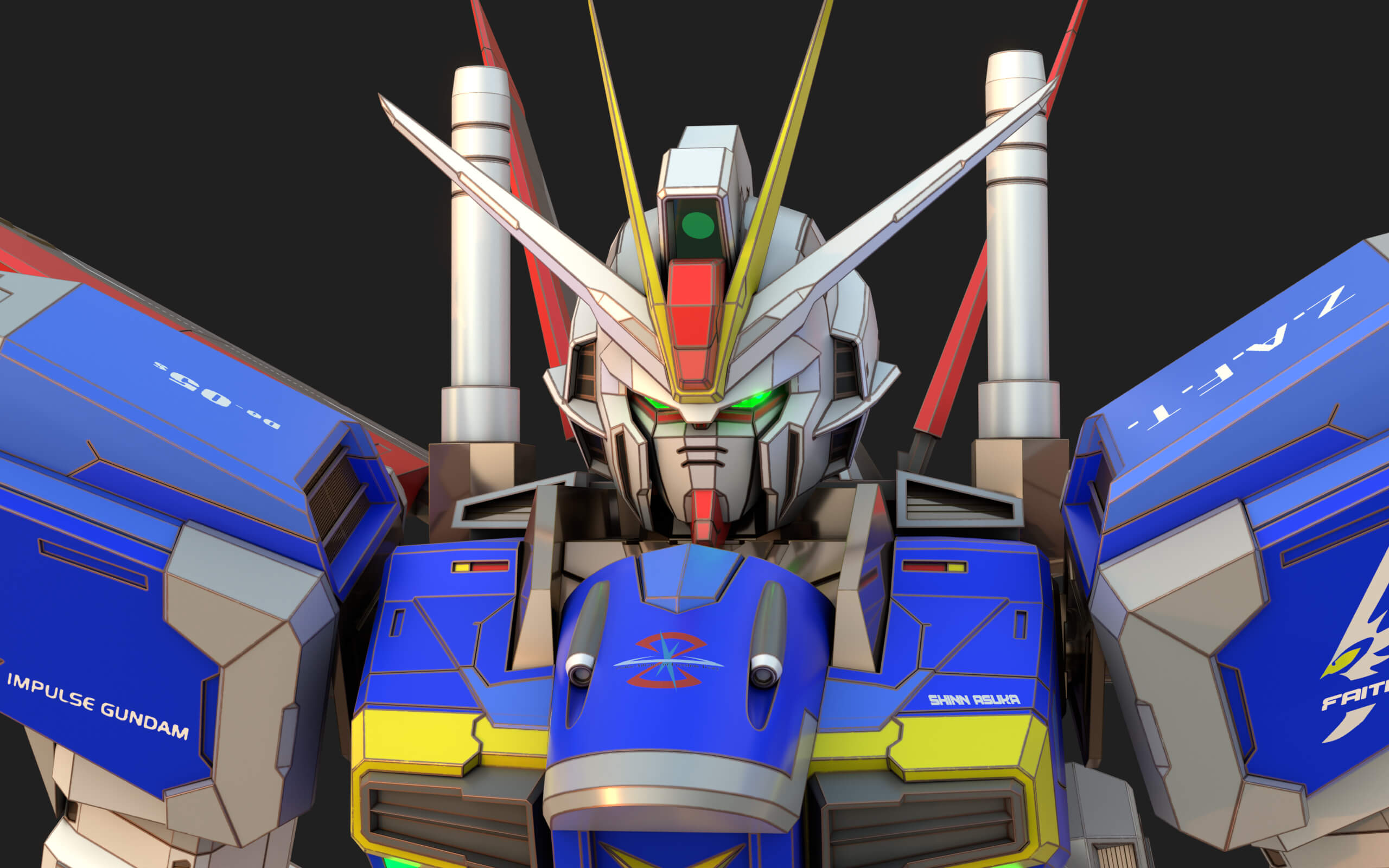Force Impulse & Sword Impulse Gundam Bundle - Rigged 3D Model by Akbar ...