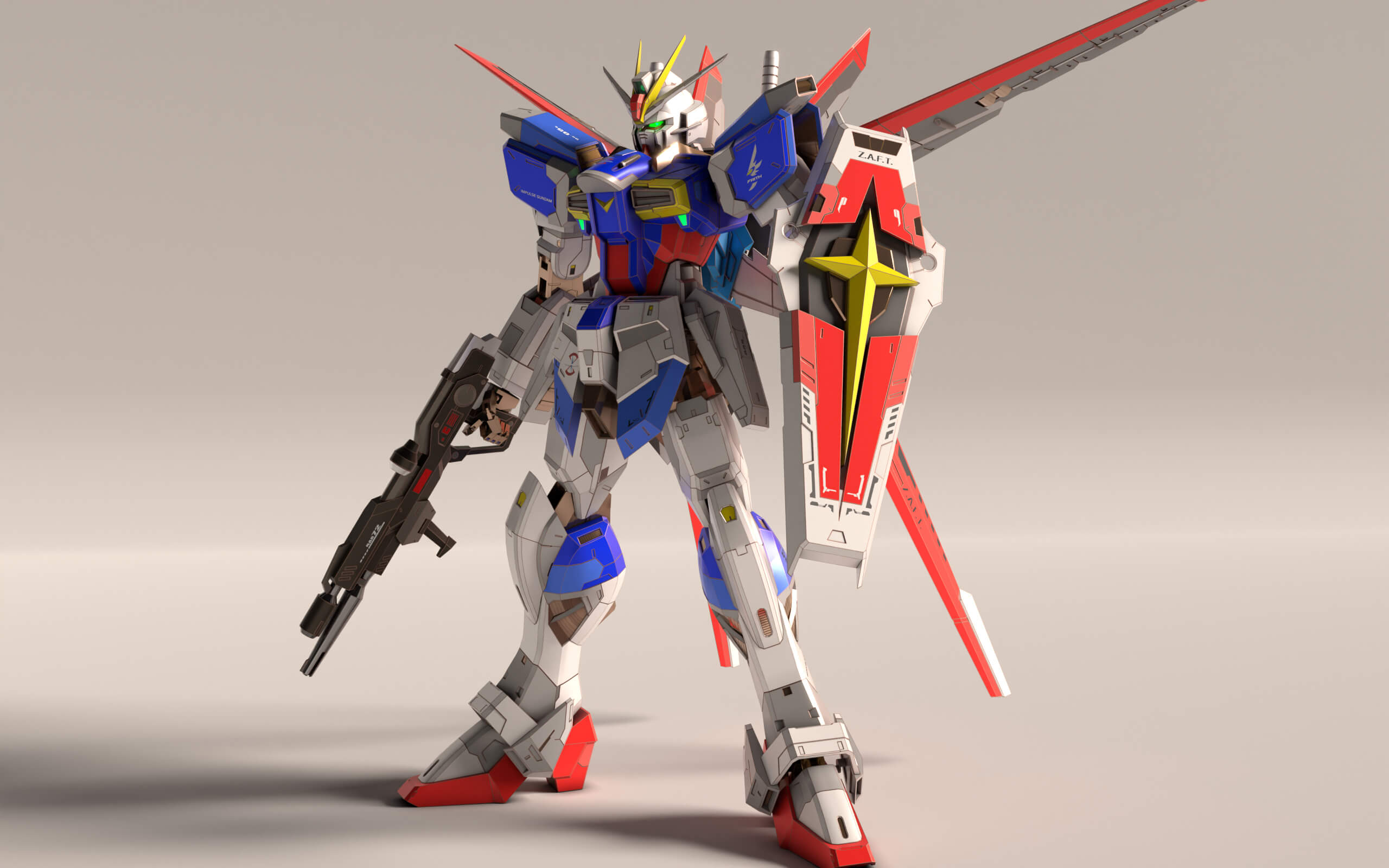 Force Impulse & Sword Impulse Gundam Bundle - Rigged 3D Model by Akbar ...