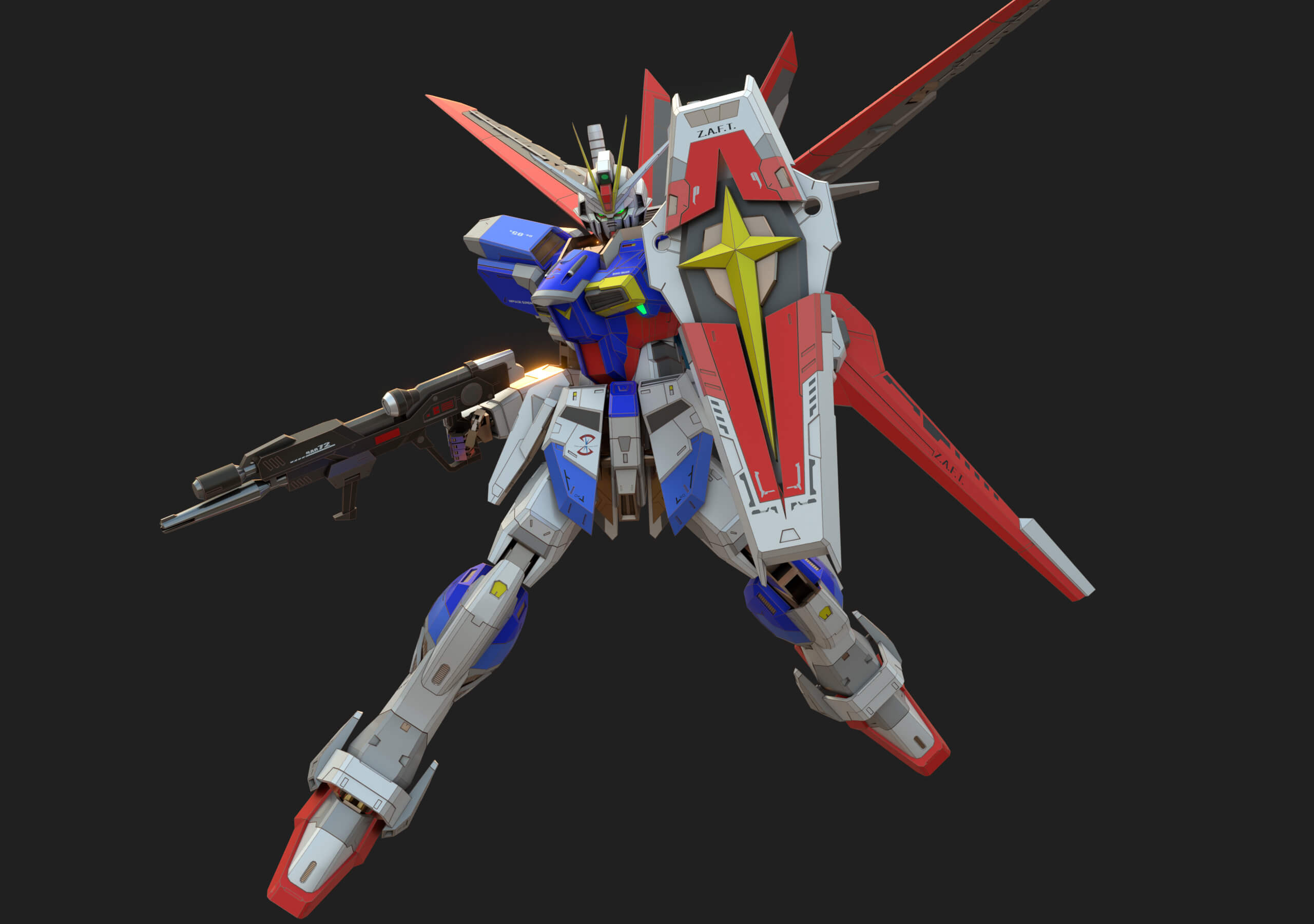 Force Impulse & Sword Impulse Gundam Bundle - Rigged 3D Model by Akbar ...