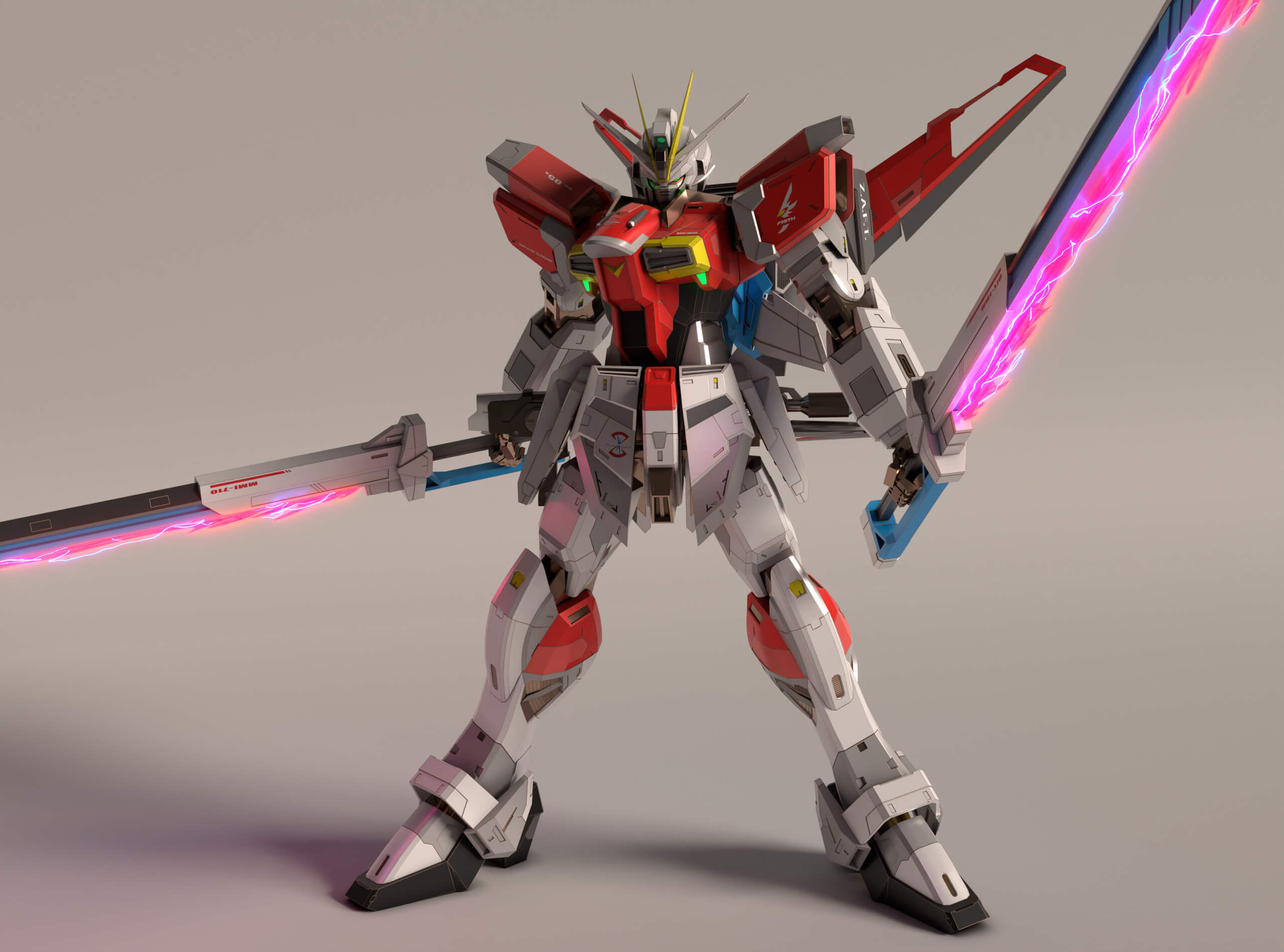 Force Impulse & Sword Impulse Gundam Bundle - Rigged 3D Model by Akbar ...