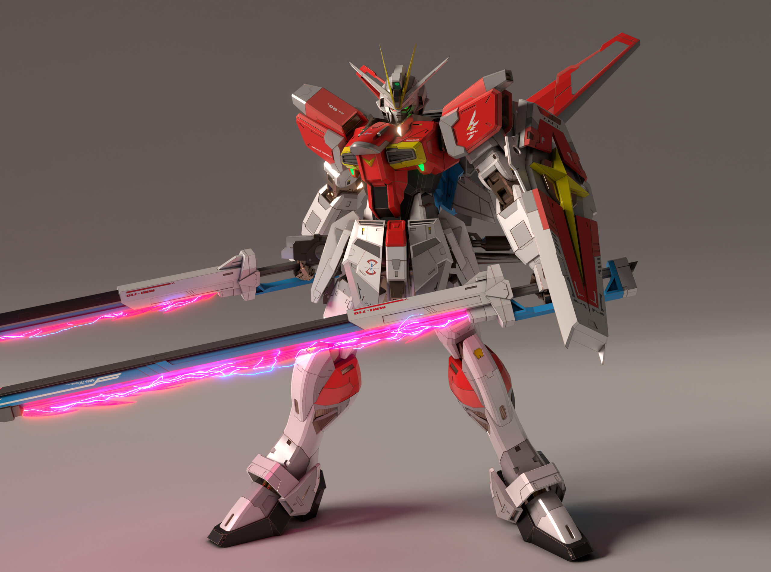 Force Impulse & Sword Impulse Gundam Bundle - Rigged 3D Model by Akbar ...