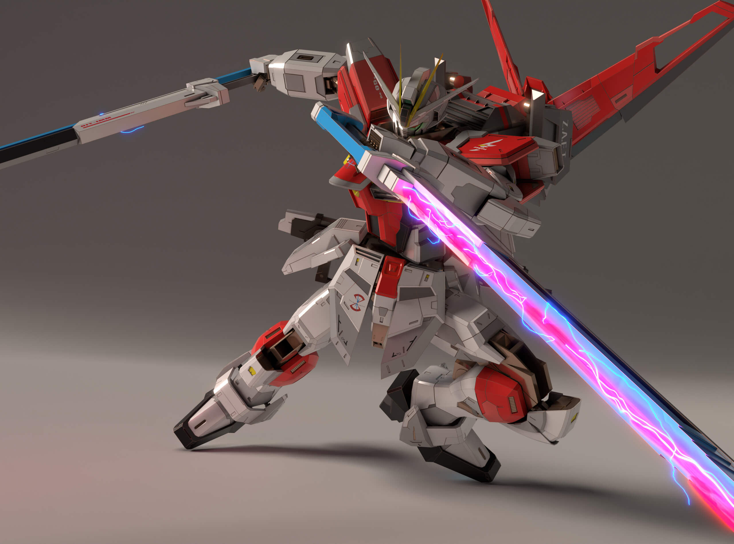 Force Impulse & Sword Impulse Gundam Bundle - Rigged 3D Model by Akbar ...