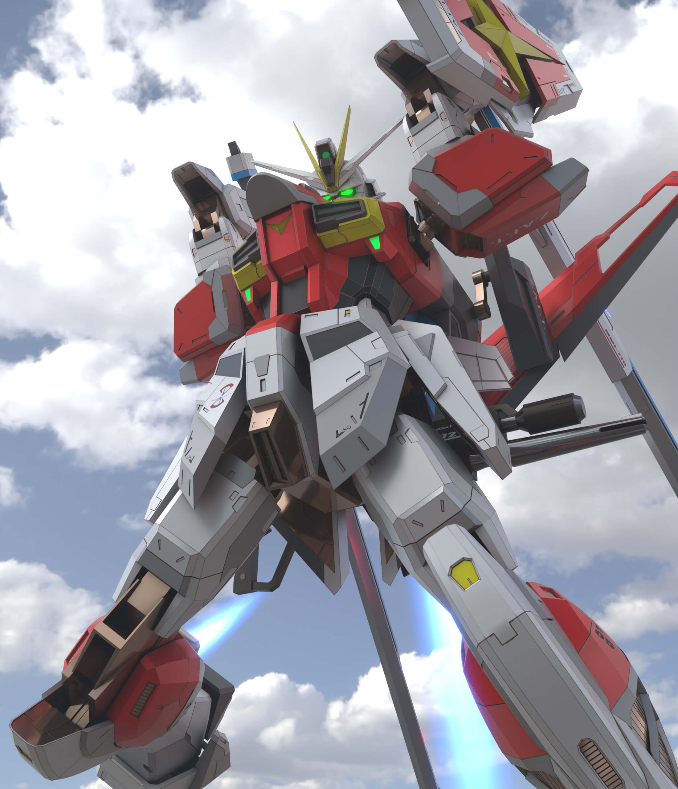 Force Impulse & Sword Impulse Gundam Bundle - Rigged 3D Model by Akbar ...