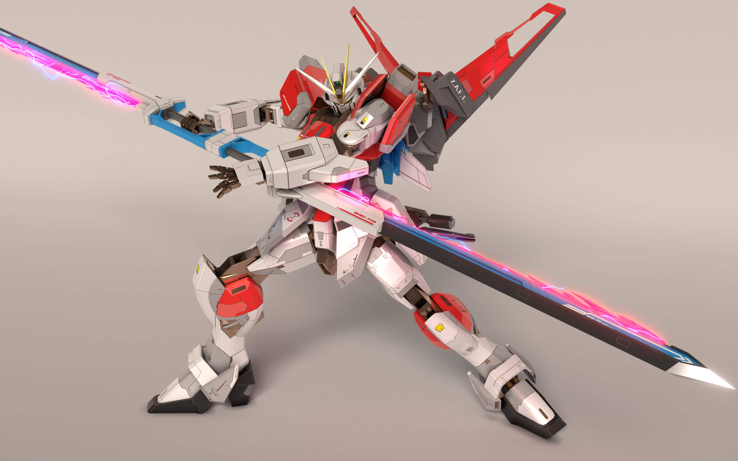Force Impulse & Sword Impulse Gundam Bundle - Rigged 3D Model by Akbar ...
