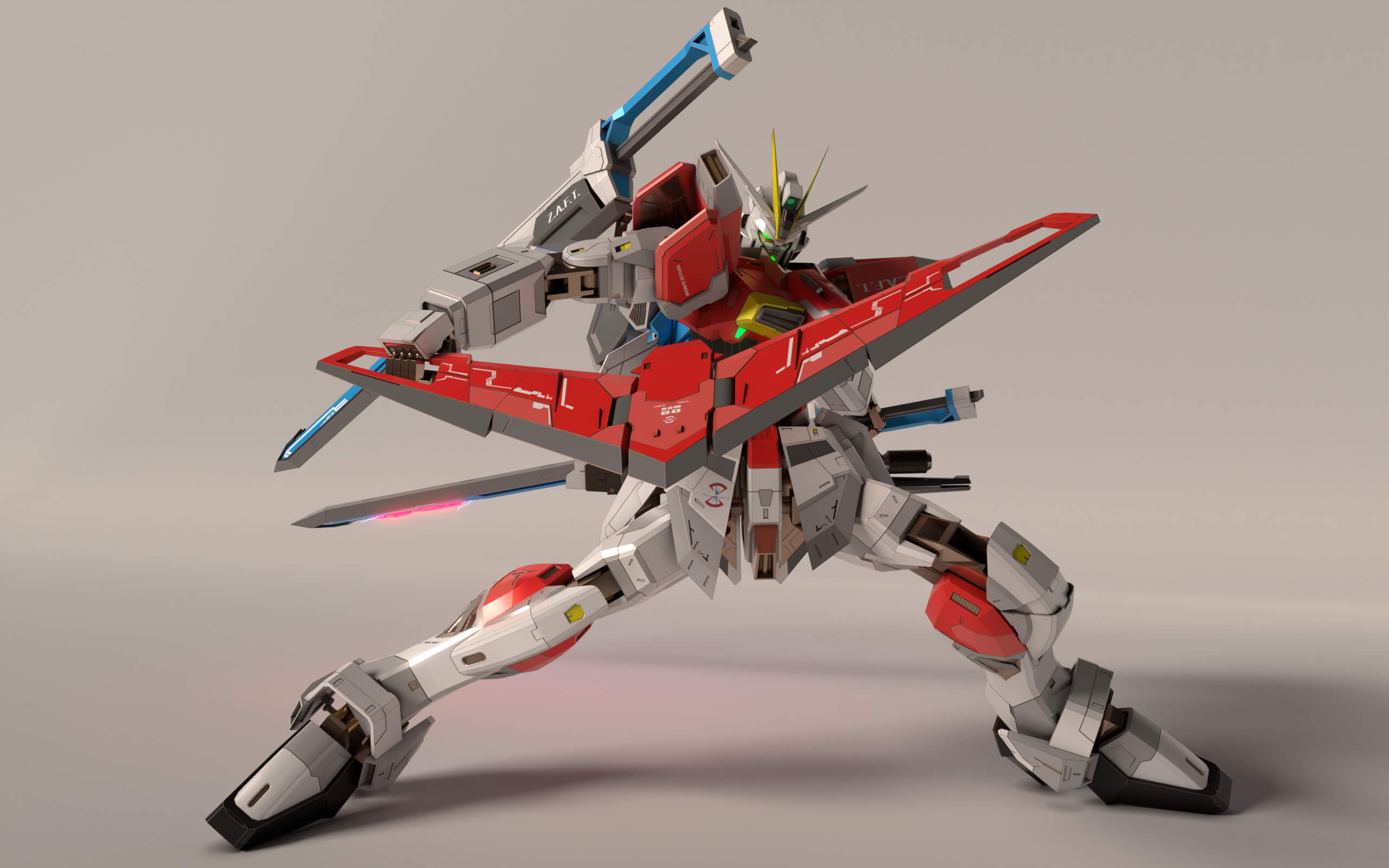 Force Impulse & Sword Impulse Gundam Bundle - Rigged 3D Model by Akbar ...