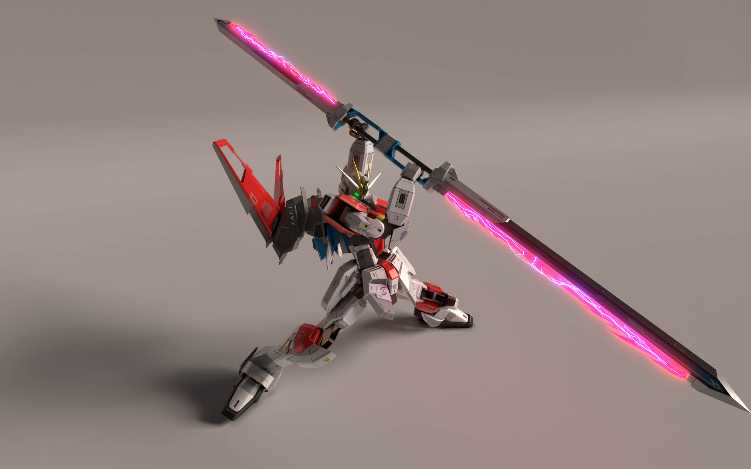 Force Impulse & Sword Impulse Gundam Bundle - Rigged 3D Model by Akbar ...