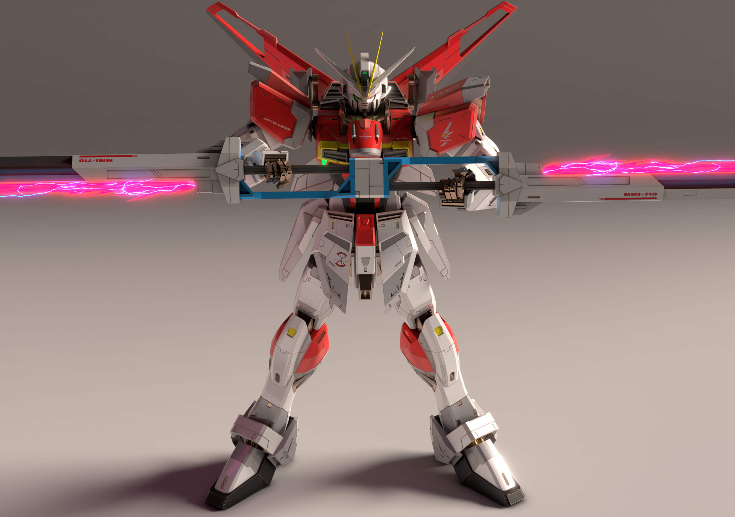 Force Impulse & Sword Impulse Gundam Bundle - Rigged 3D Model by Akbar ...