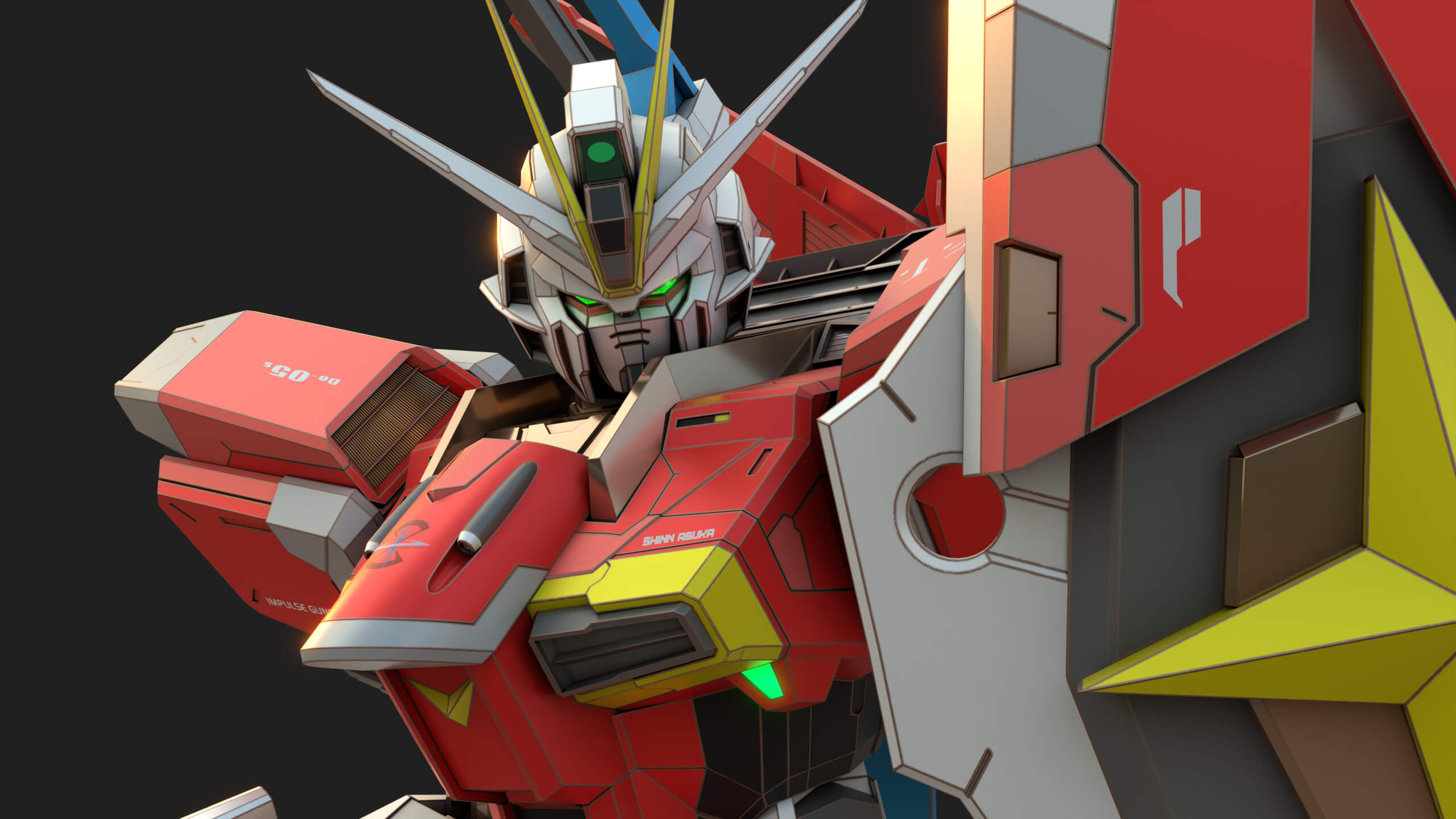 Force Impulse & Sword Impulse Gundam Bundle - Rigged 3D Model by Akbar ...