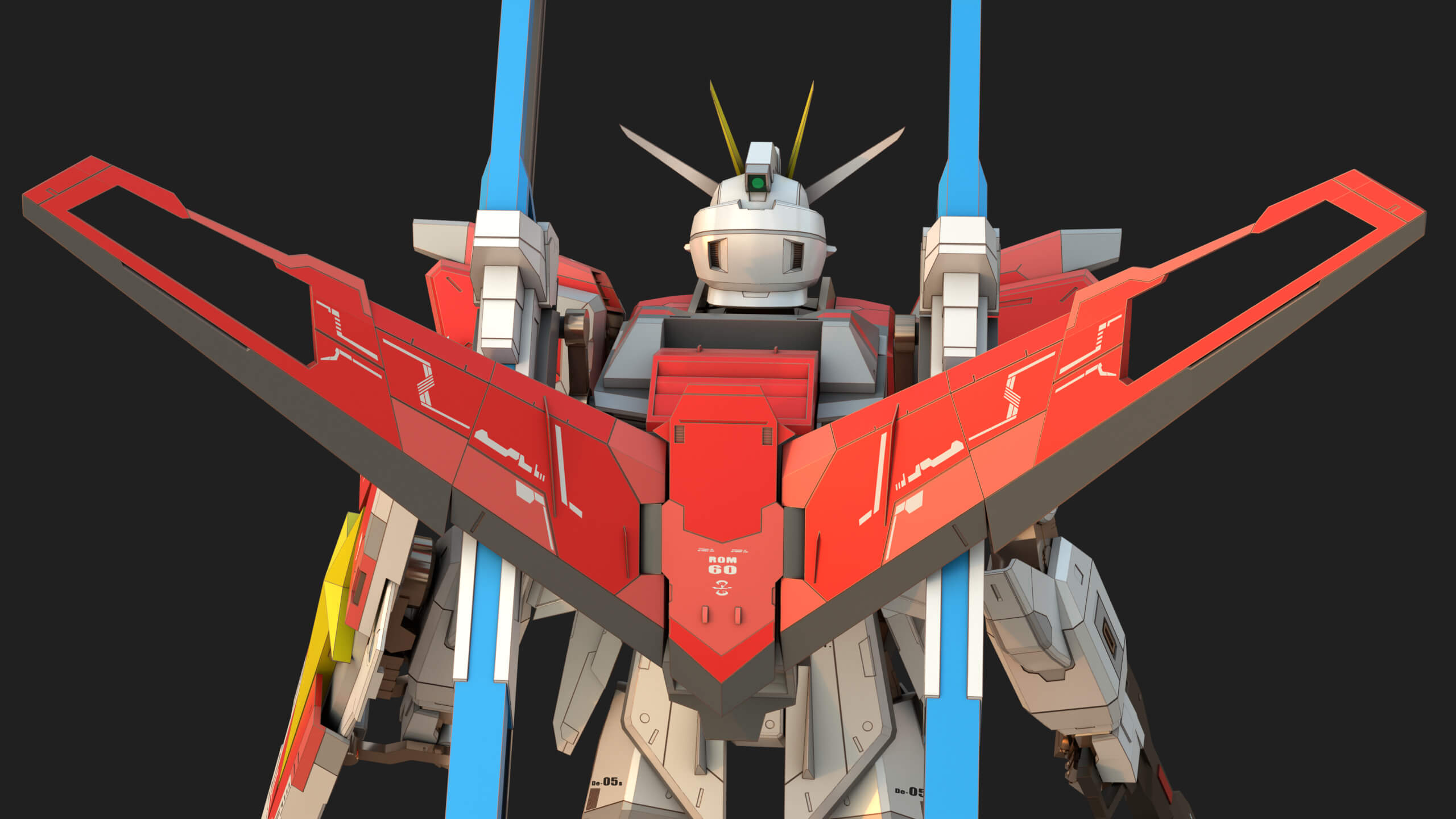 Force Impulse & Sword Impulse Gundam Bundle - Rigged 3D Model by Akbar ...