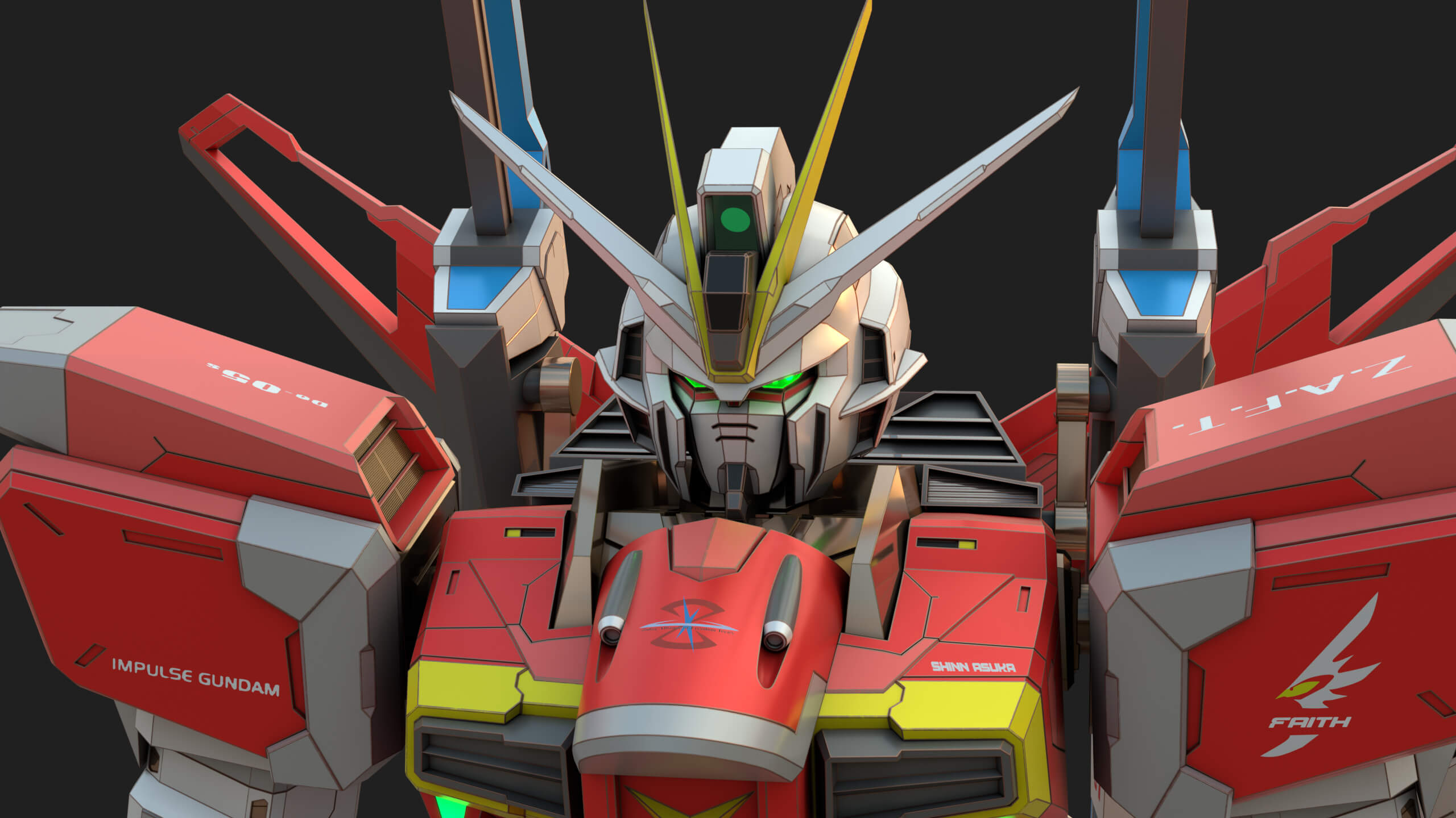 Force Impulse & Sword Impulse Gundam Bundle - Rigged 3D Model by Akbar ...