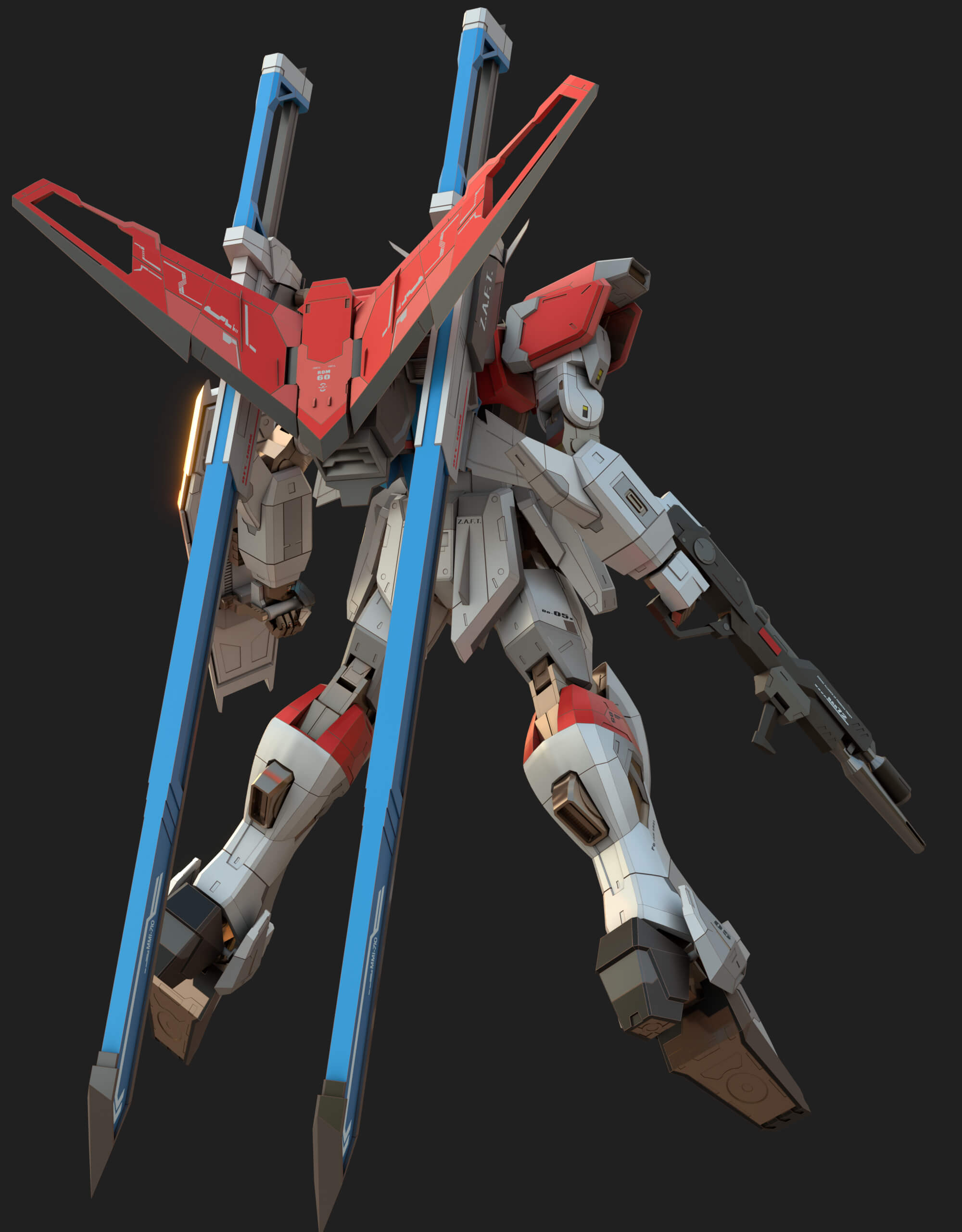Force Impulse & Sword Impulse Gundam Bundle - Rigged 3D Model by Akbar ...