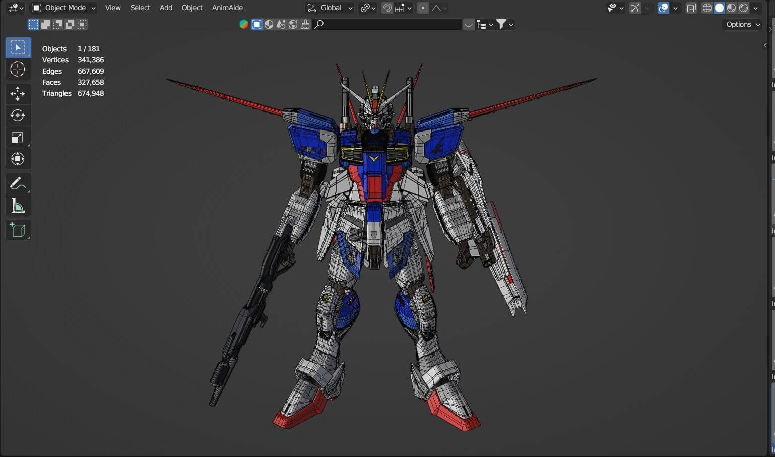 Force Impulse & Sword Impulse Gundam Bundle - Rigged 3D Model by Akbar_Indra