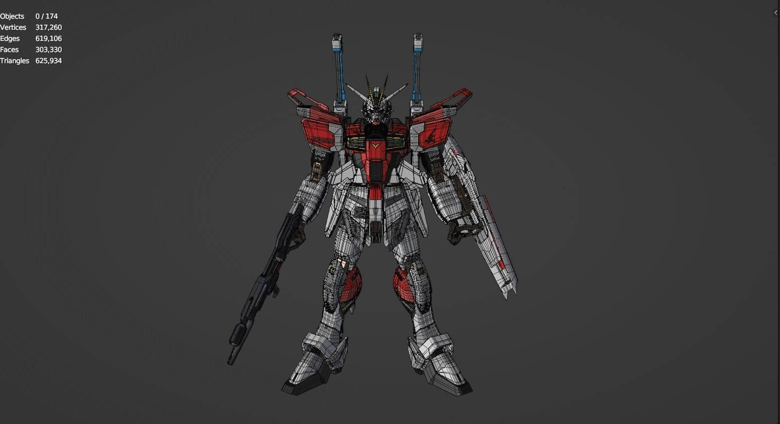 Force Impulse & Sword Impulse Gundam Bundle - Rigged 3D Model by Akbar ...