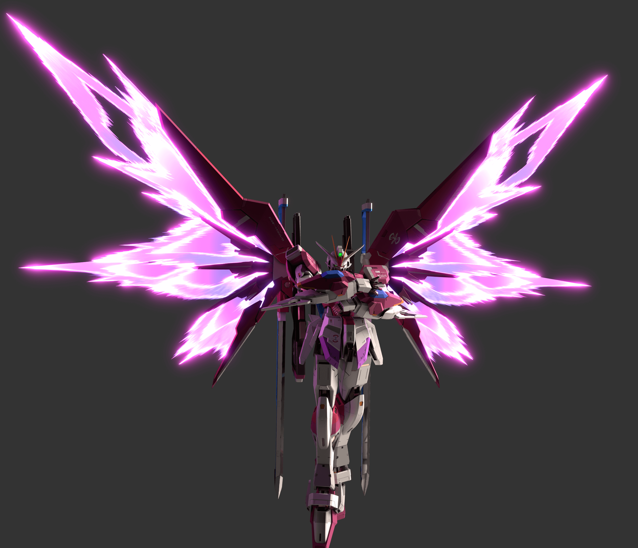 Destiny Impulse Gundam 3D Render, Digital Art by Akbar_Indra