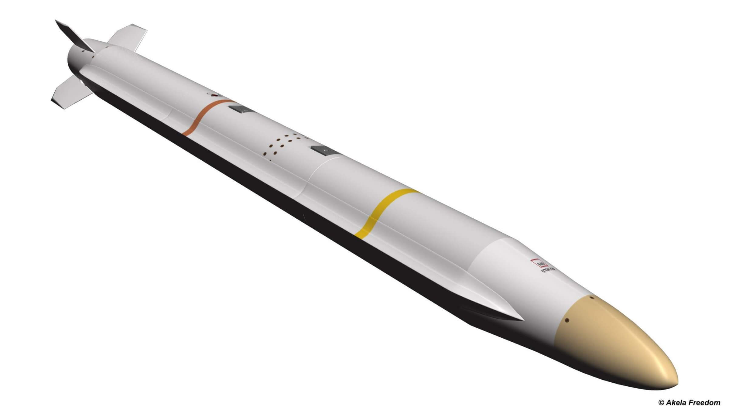 AARGM-ER Missile 3D Model by Akela Freedom
