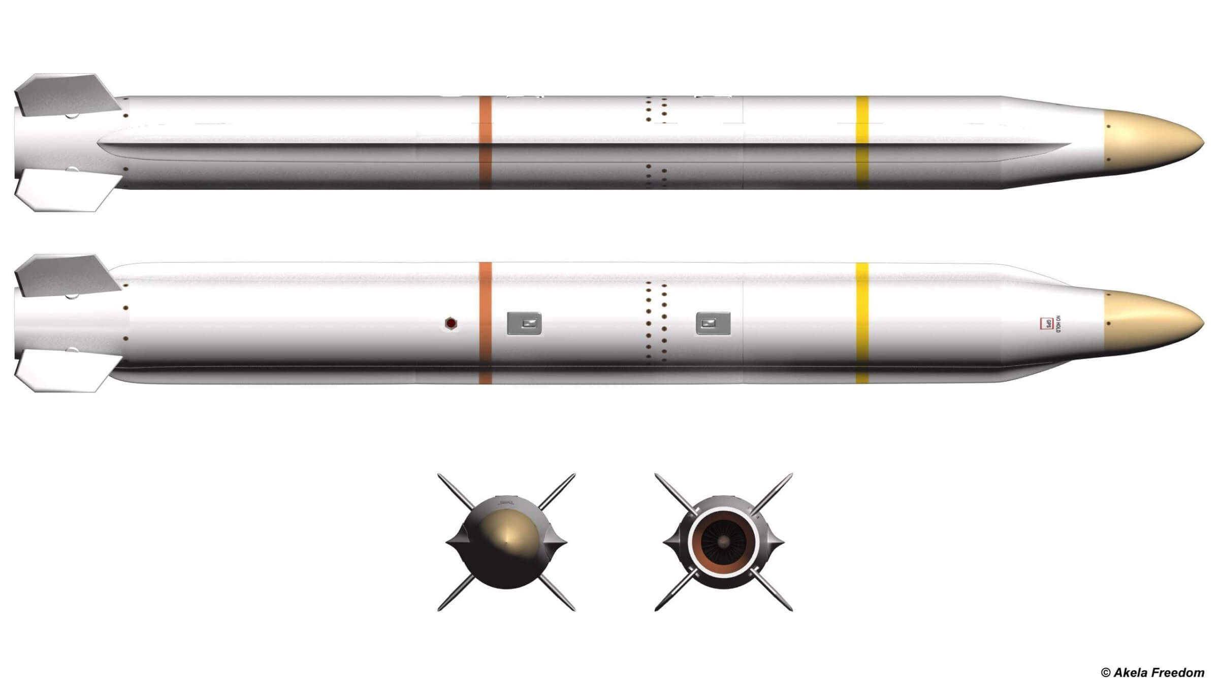 AARGM-ER Missile 3D Model by Akela Freedom