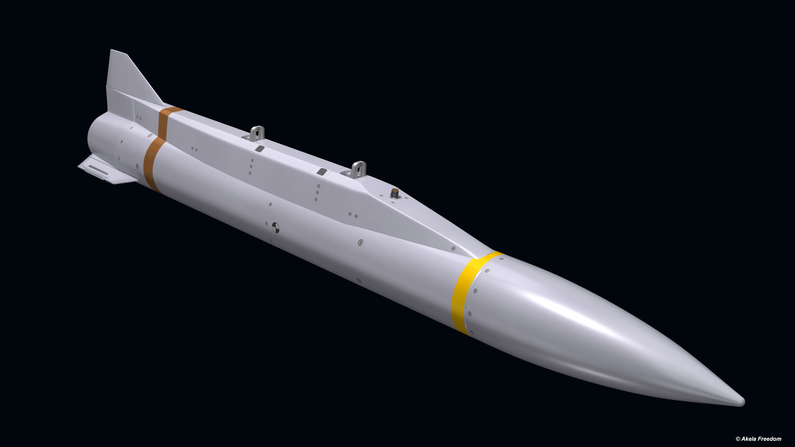 AGM-131 Sram II 3D Model by Akela Freedom