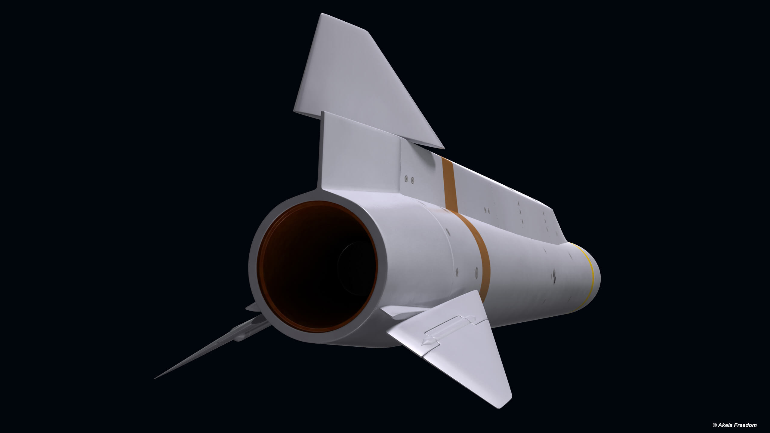 AGM-131 Sram II 3D Model by Akela Freedom