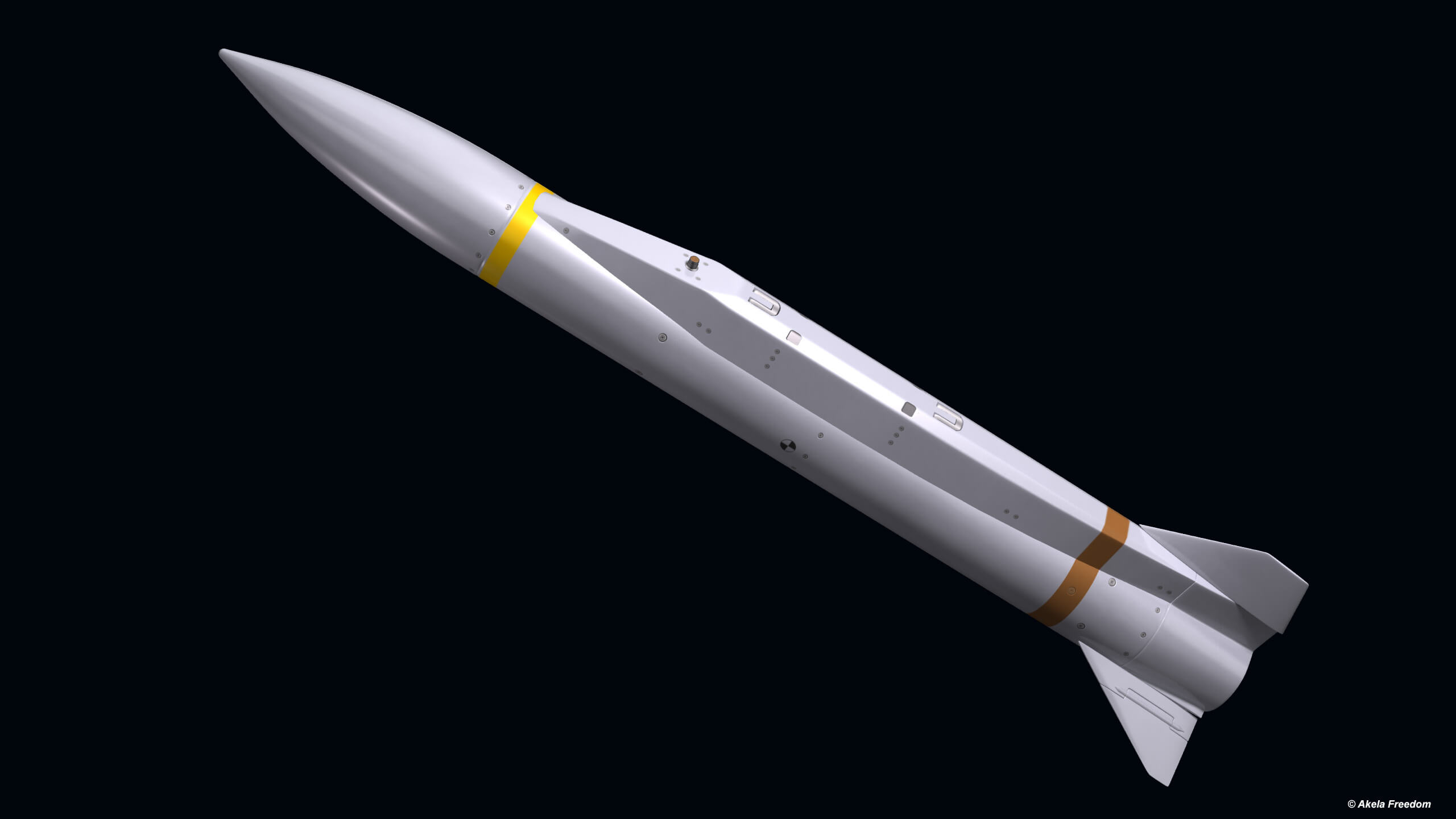 AGM-131 Sram II 3D Model by Akela Freedom