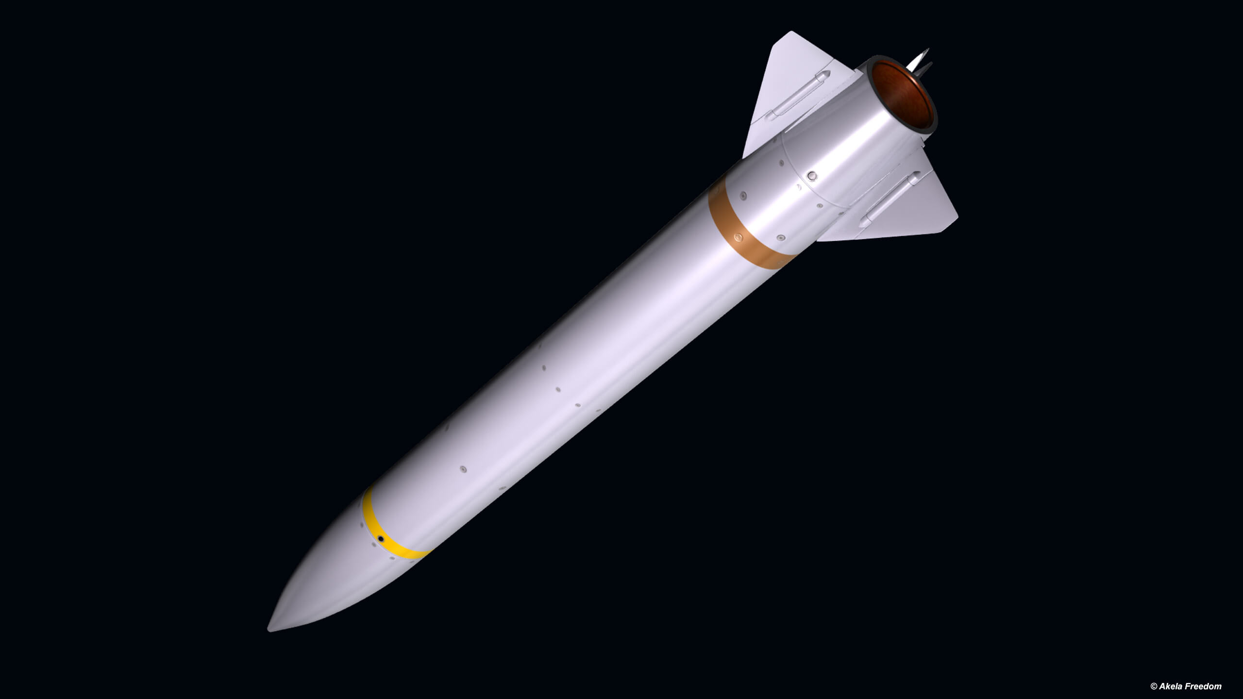 AGM-131 Sram II 3D Model by Akela Freedom