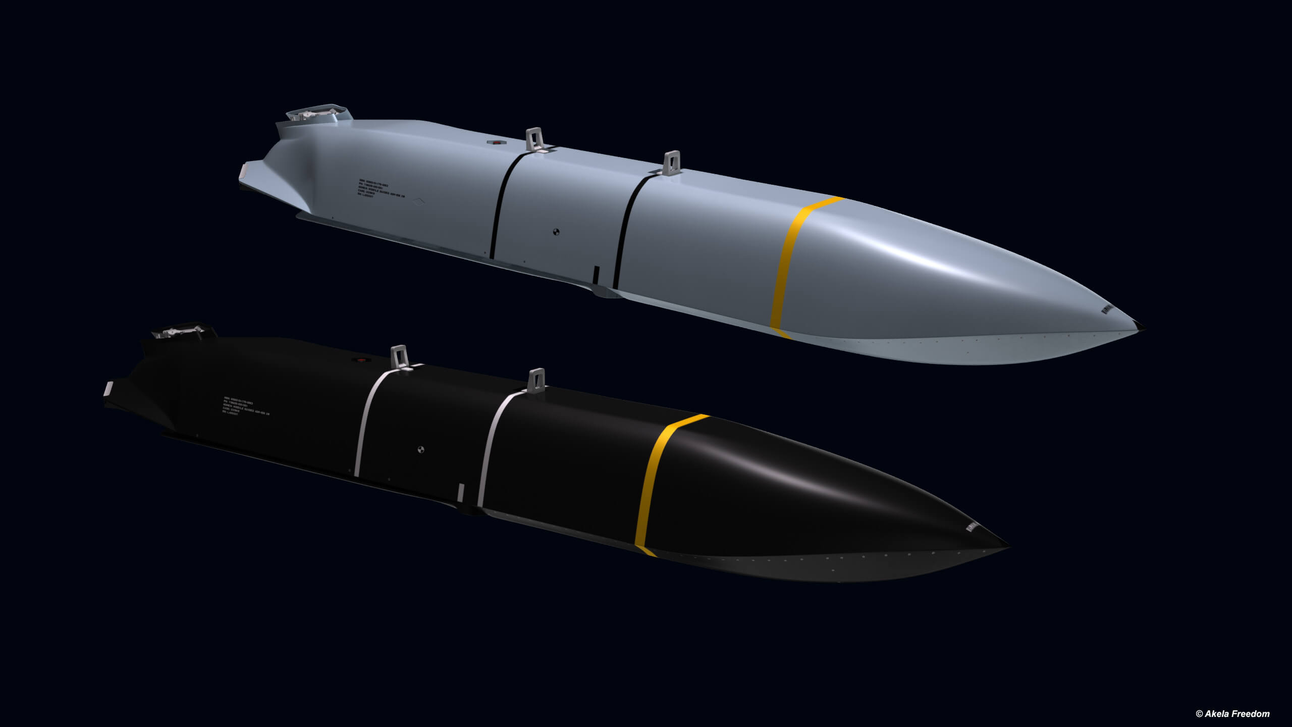 AGM-158 XR Missile 3D Model by Akela Freedom