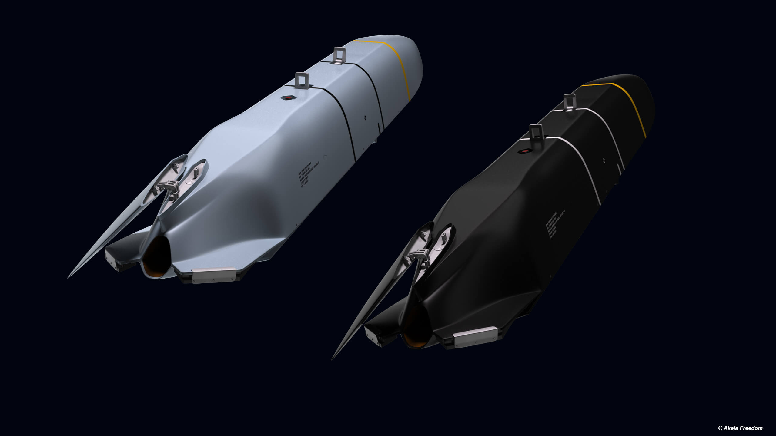 AGM-158 XR Missile 3D Model by Akela Freedom