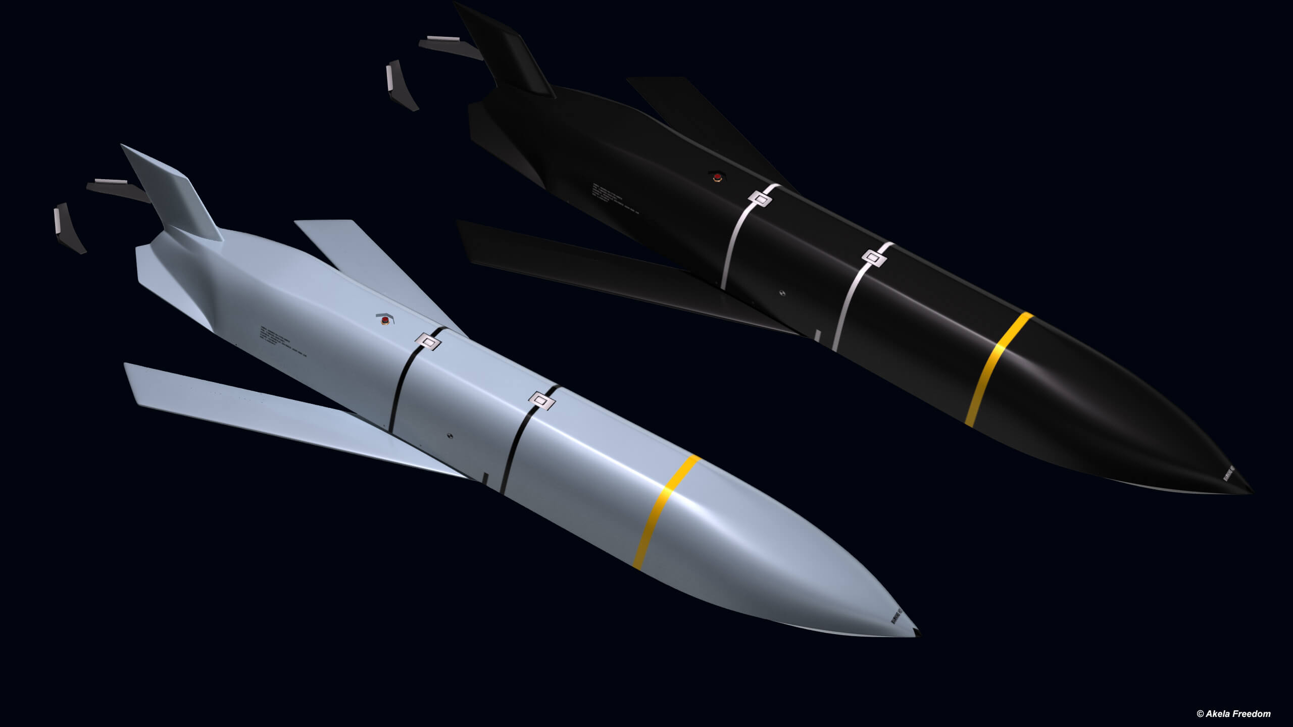 AGM-158 XR Missile 3D Model by Akela Freedom
