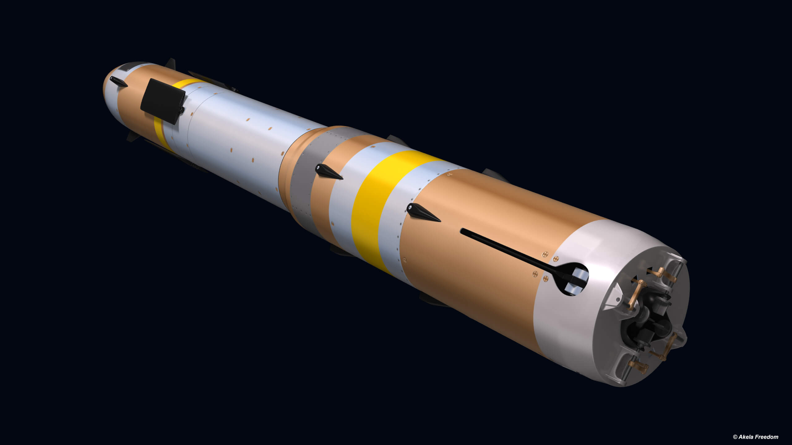 AGM-176 Griffin 3D Model by Akela Freedom