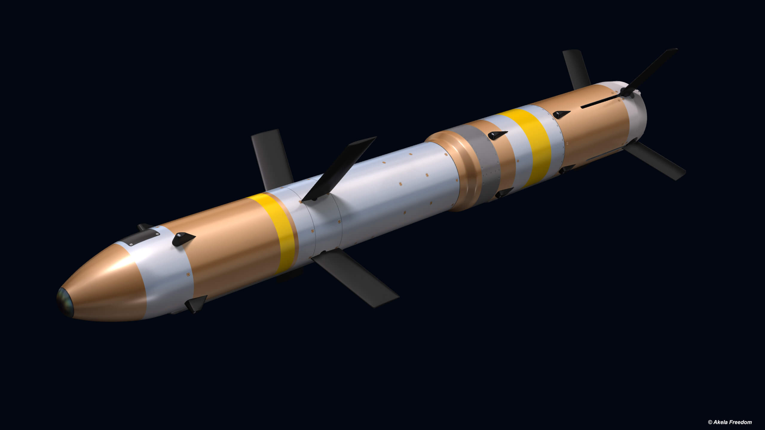 AGM-176 Griffin 3D Model by Akela Freedom